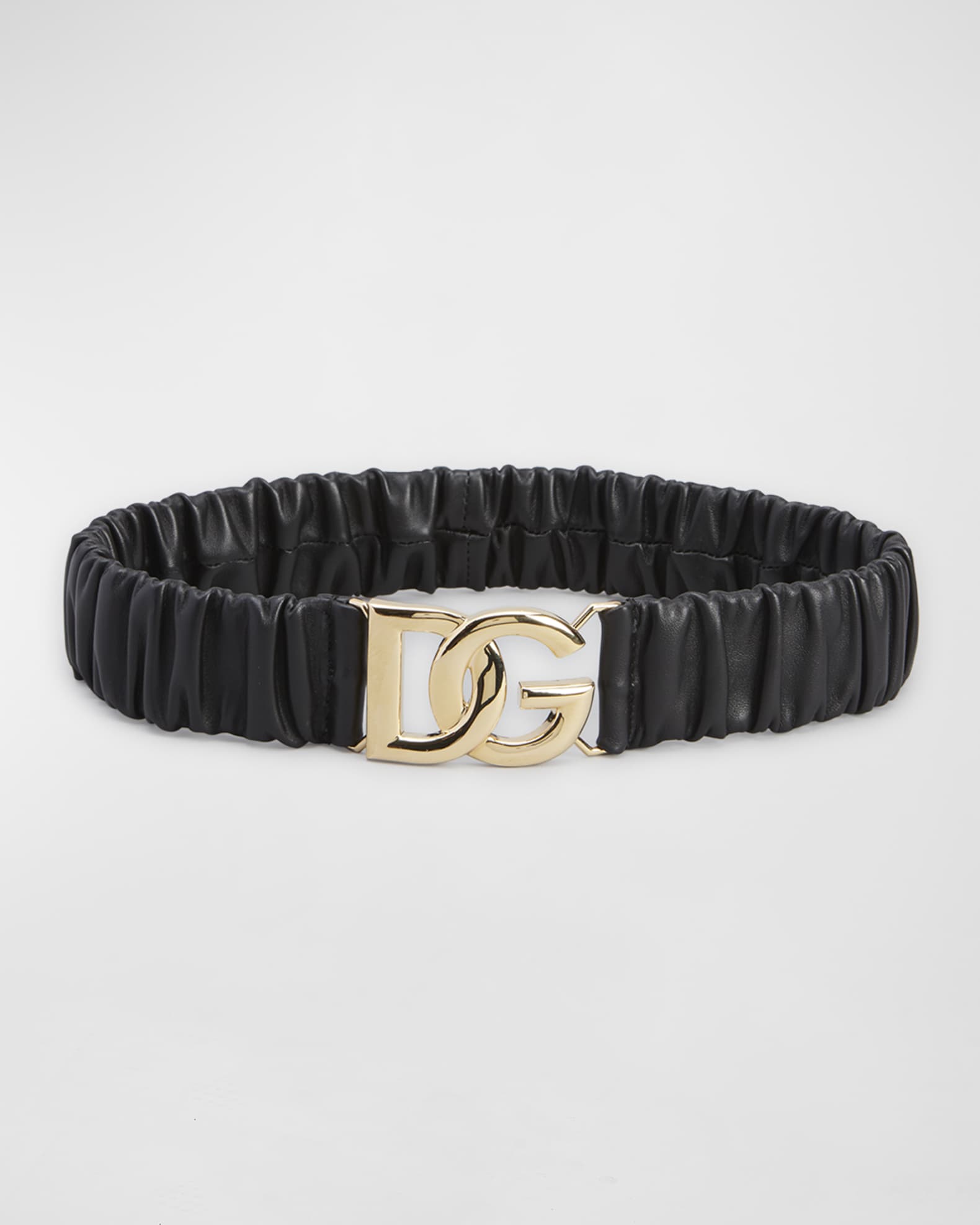 Dolce&Gabbana 40MM Interlocking DG Elastic Belt | Neiman Marcus