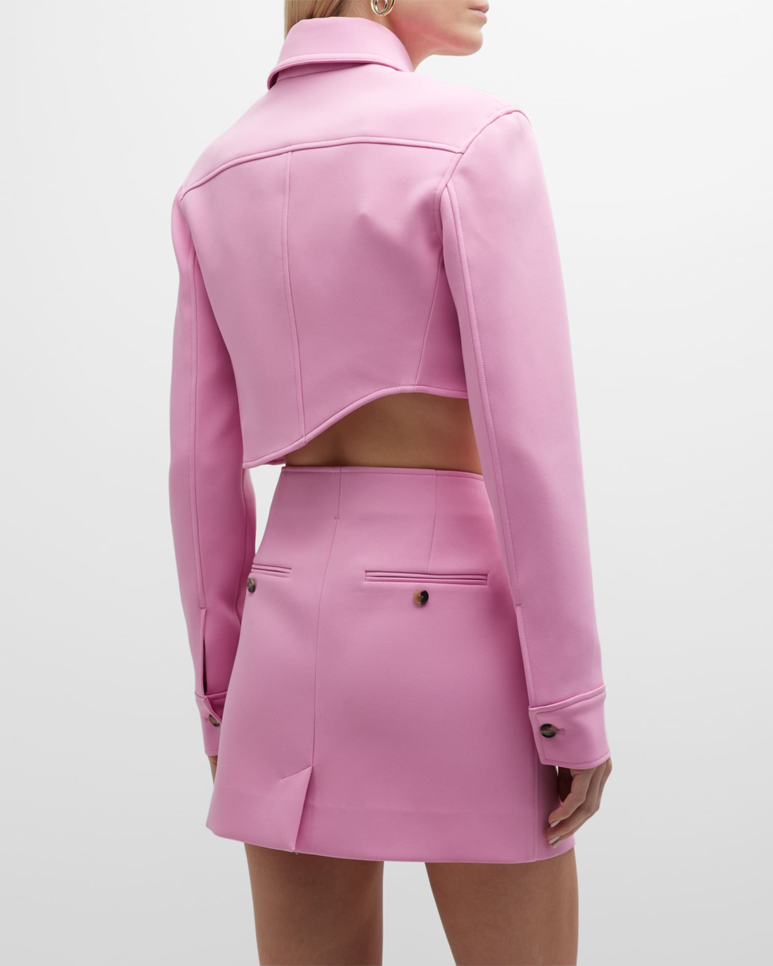 RECTO Signature Cropped Zip Jacket | Neiman Marcus