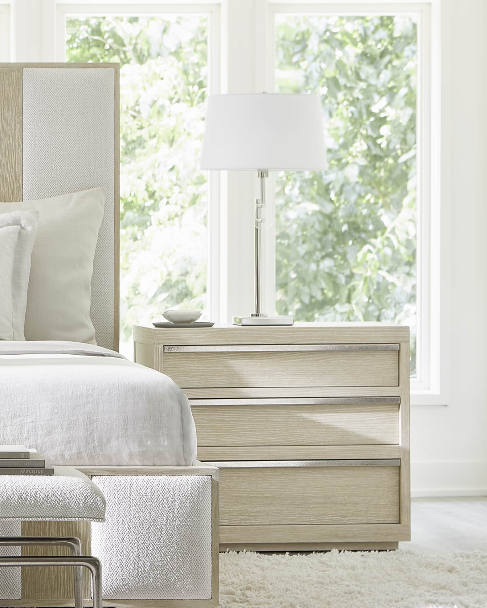 Bernhardt Solaria 3-Drawer Nightstand | Neiman Marcus