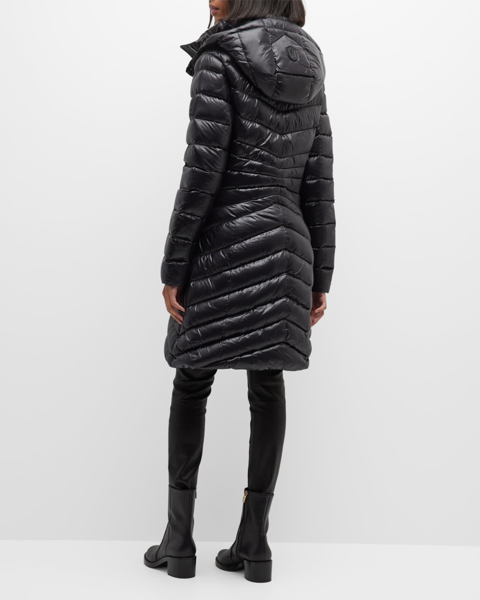 Mackage Camea Gathered Long Puffer Coat | Neiman Marcus