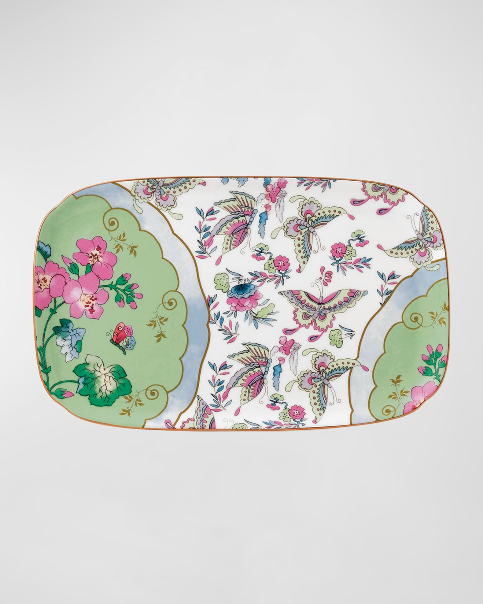 Wedgwood Butterfly Bloom Sandwich Tray 10X6" | Neiman Marcus