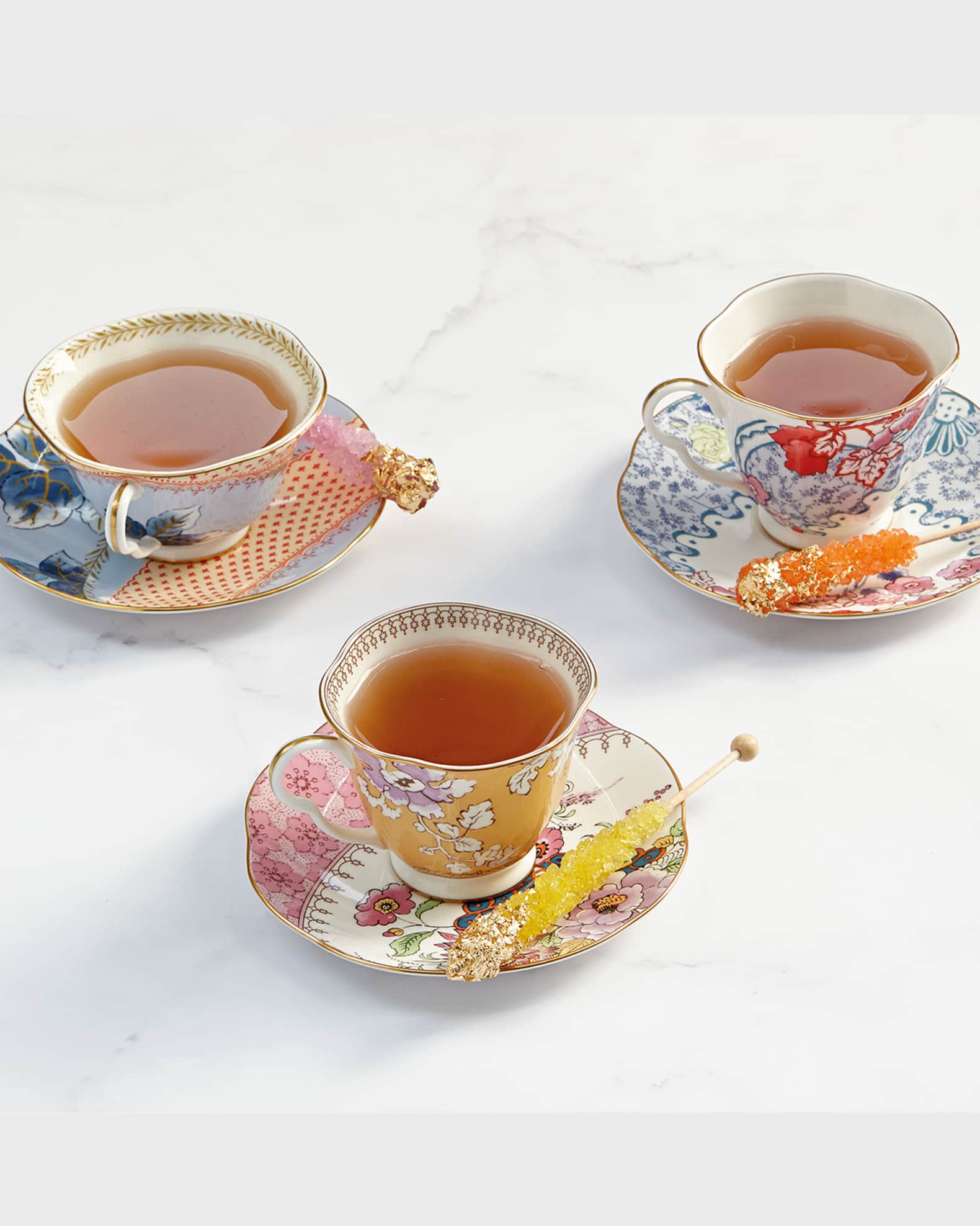 Wedgwood Butterfly Bloom Tecup & Saucer Set | Neiman Marcus