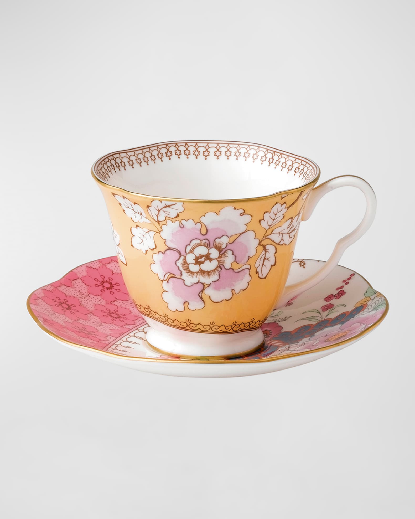 Wedgwood Butterfly Bloom Tecup & Saucer Set | Neiman Marcus