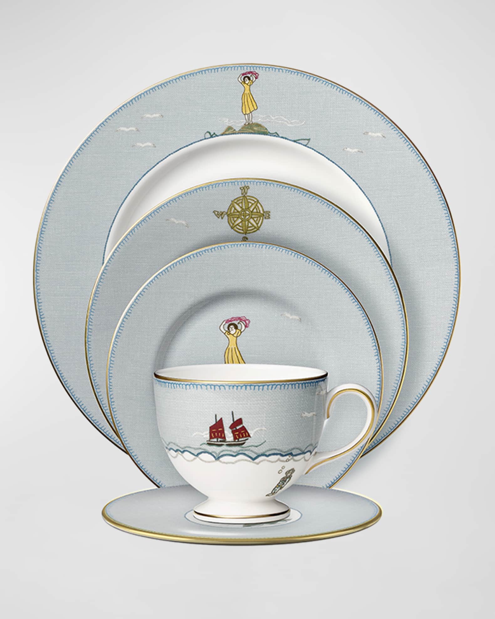 Wedgwood Sailor's Farewell 5-Piece Place Setting | Neiman Marcus