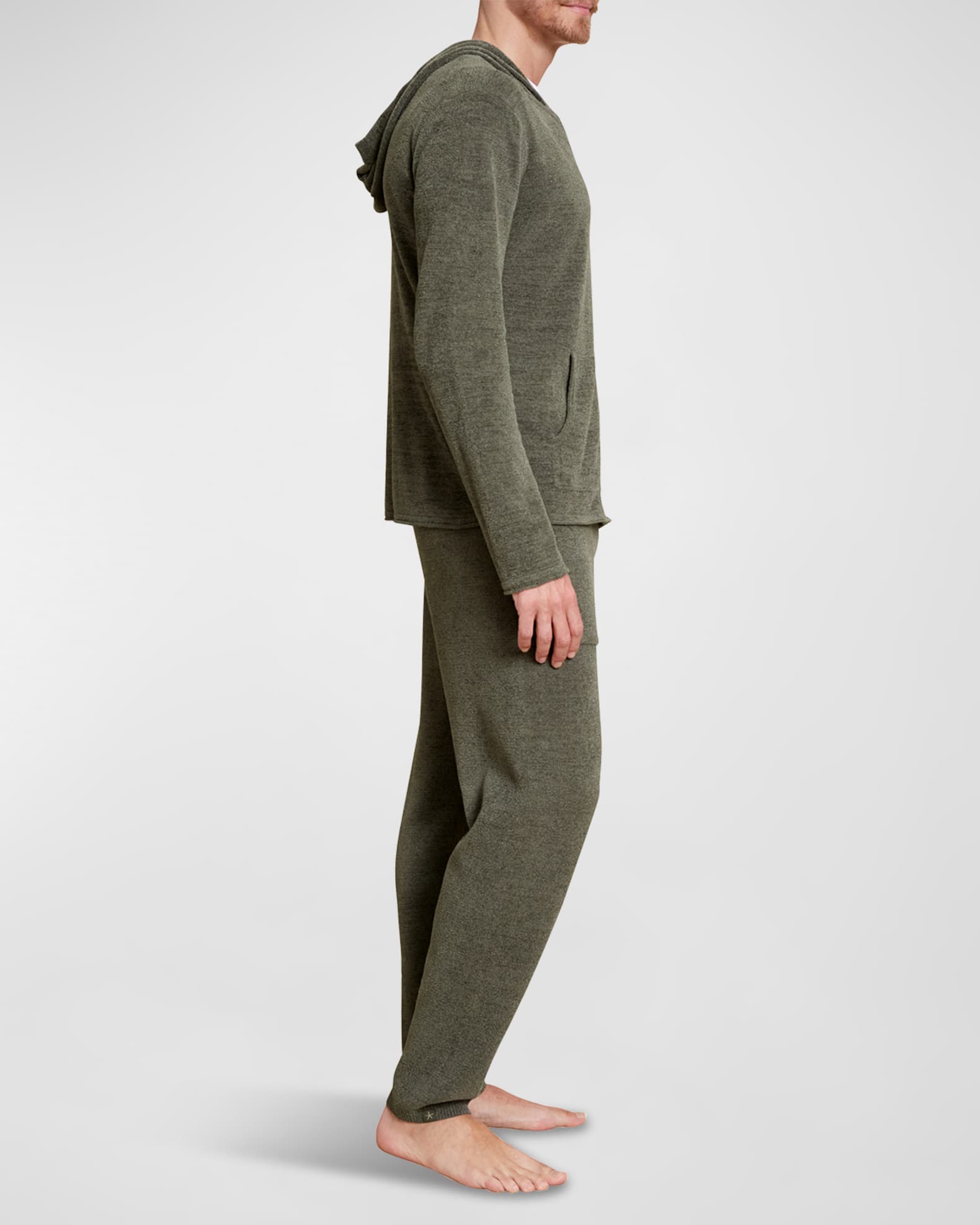 Barefoot Dreams Men's Cozy Full-Zip Hoodie | Neiman Marcus