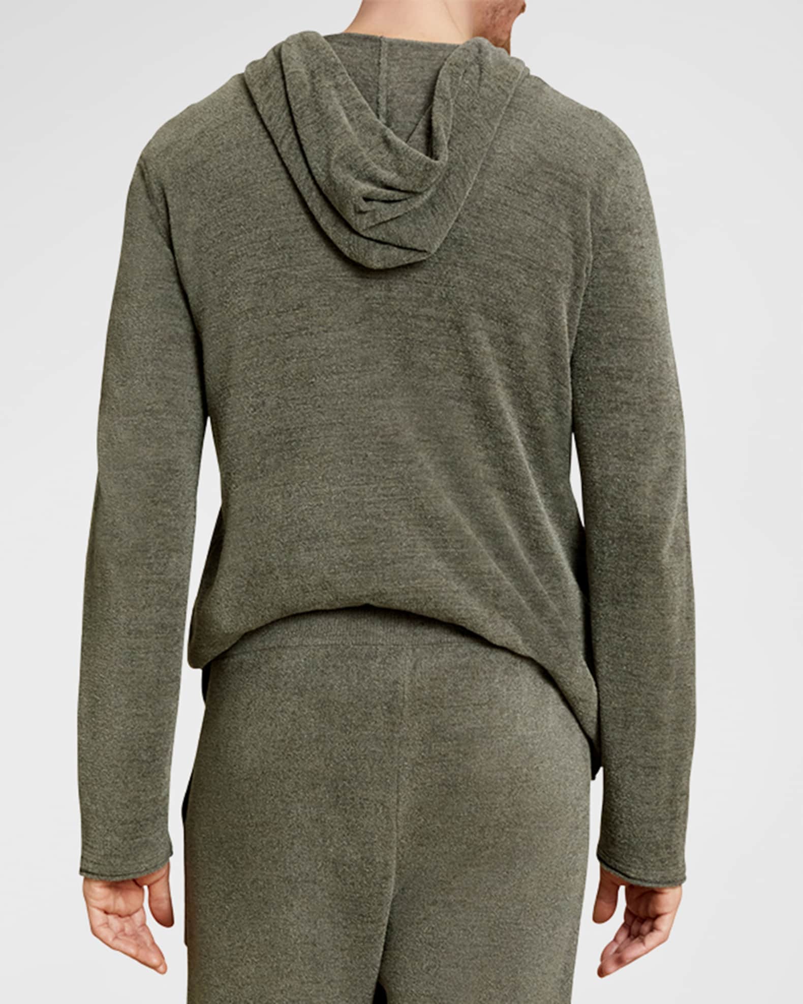 Barefoot Dreams Men's Cozy Full-Zip Hoodie | Neiman Marcus