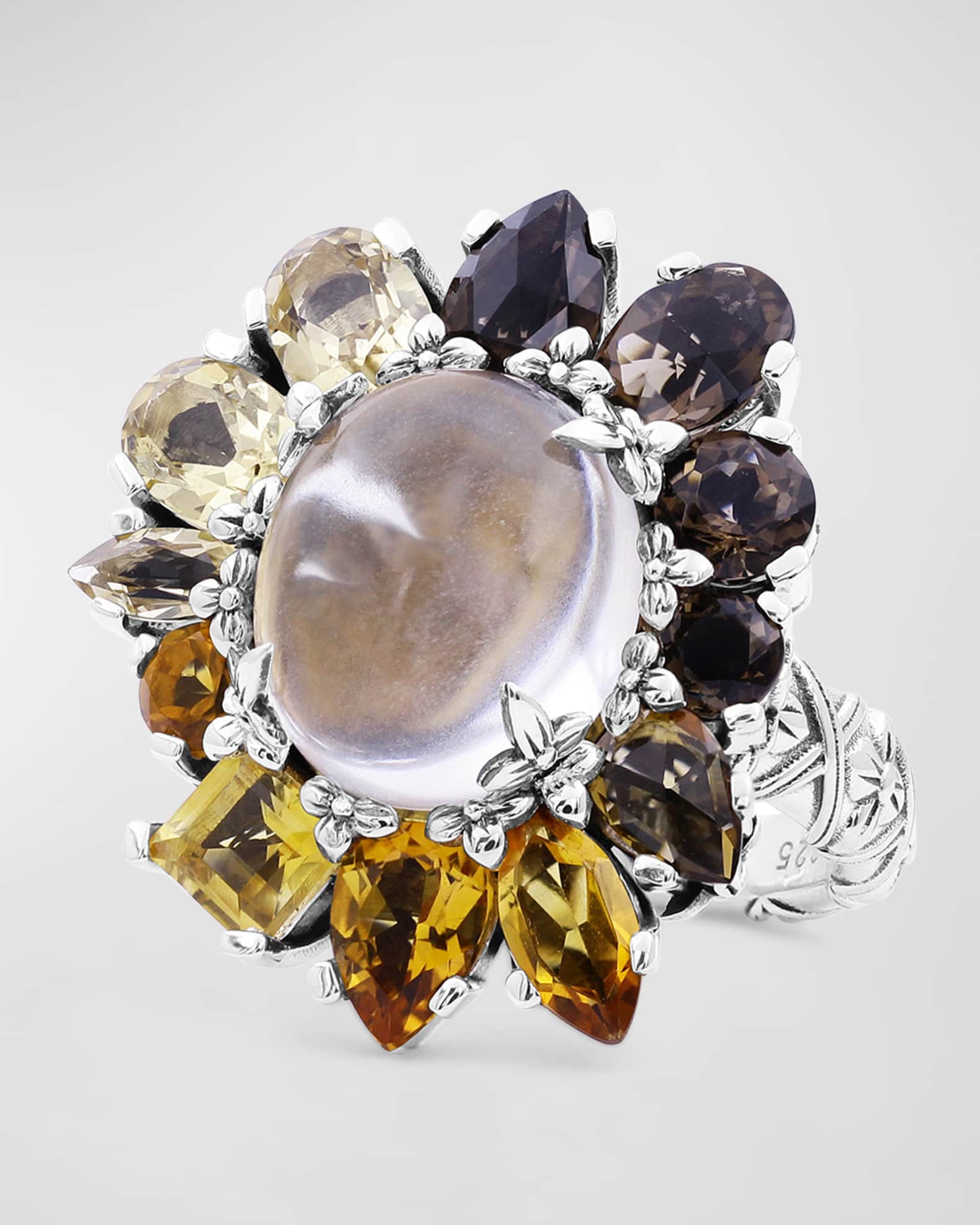 Stephen Dweck Multi-Quartz and Citrine Ring in Sterling Silver, Size 7 ...
