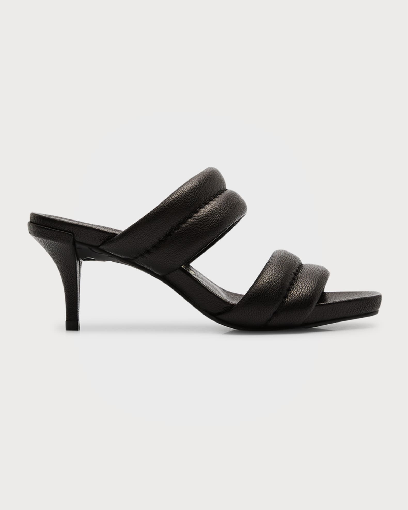 Pedro Garcia Clea Padded Goatskin Kitten-Heel Sandals | Neiman Marcus