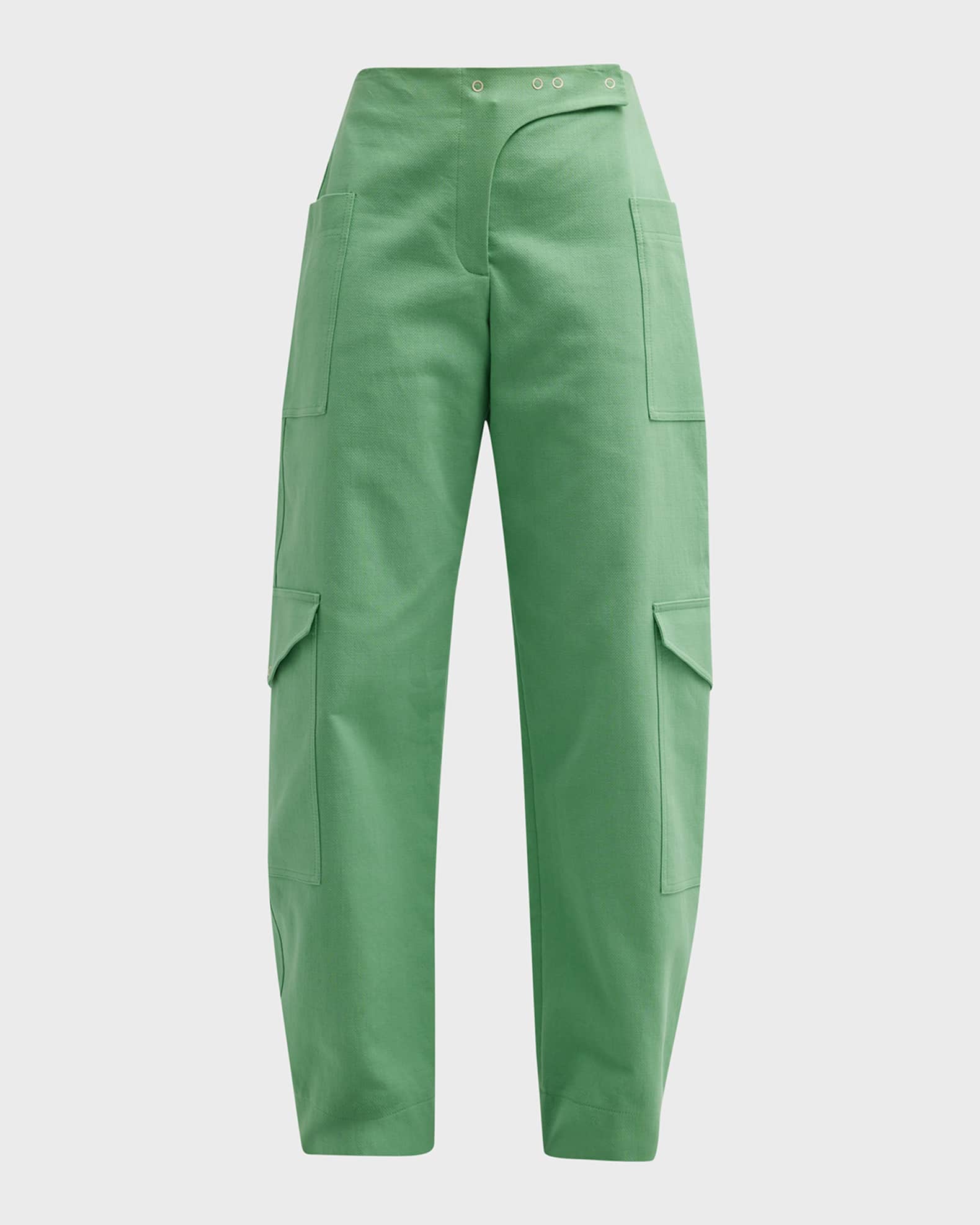 Ganni Cotton Suiting Pants | Neiman Marcus