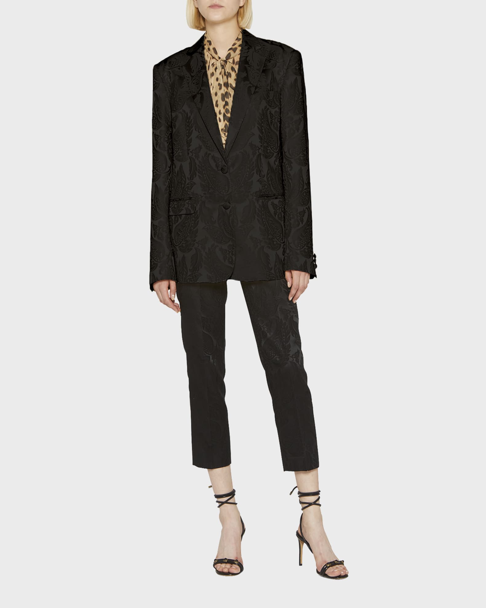 Etro Paisley Jacquard Blazer Jacket | Neiman Marcus