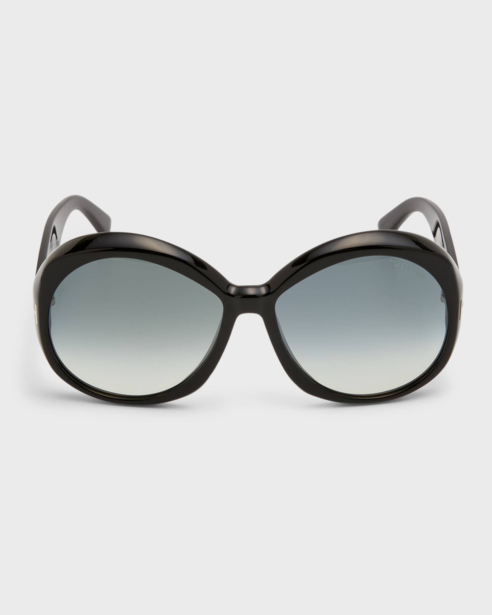 Tom Ford Annabelle Round Acetate Sunglasses Neiman Marcus