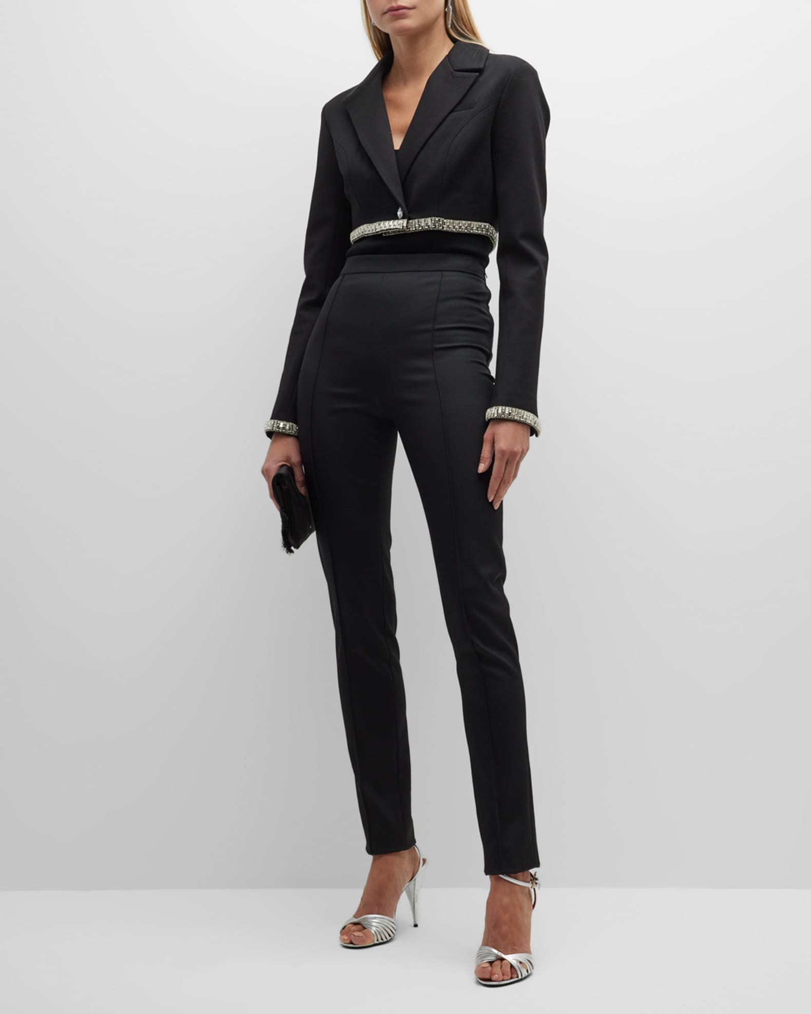 Retrofete Neely Embellished Crop Blazer | Neiman Marcus