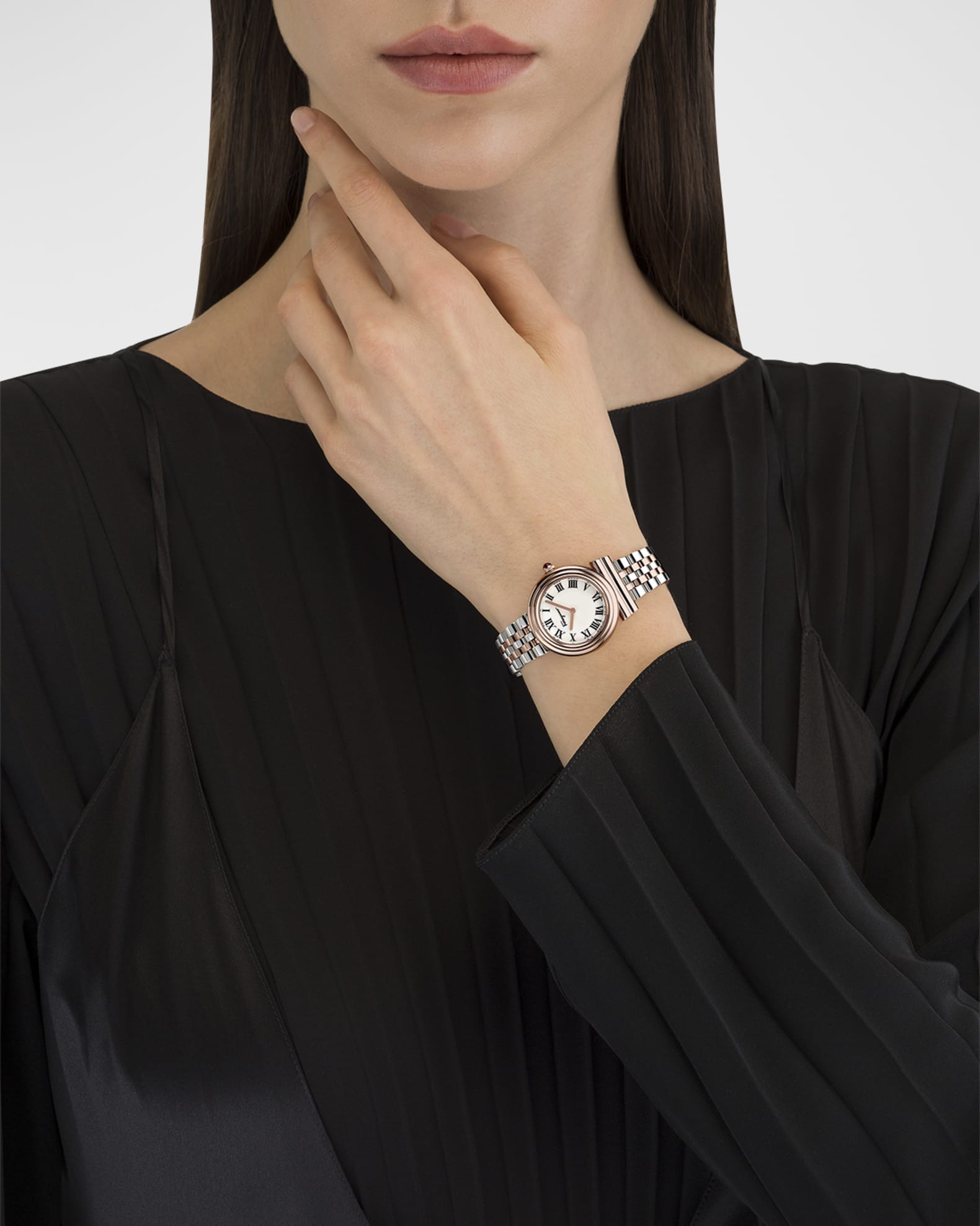 Ferragamo Gancini Watch with Bracelet Strap, Rose Gold/Stainless Steel ...