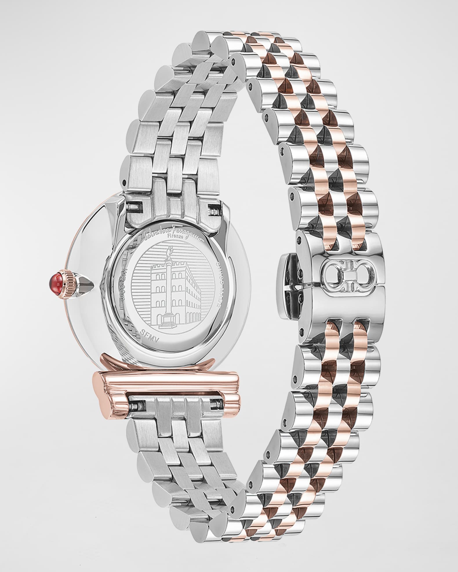 Ferragamo Gancini Watch with Bracelet Strap, Two-Tone | Neiman Marcus