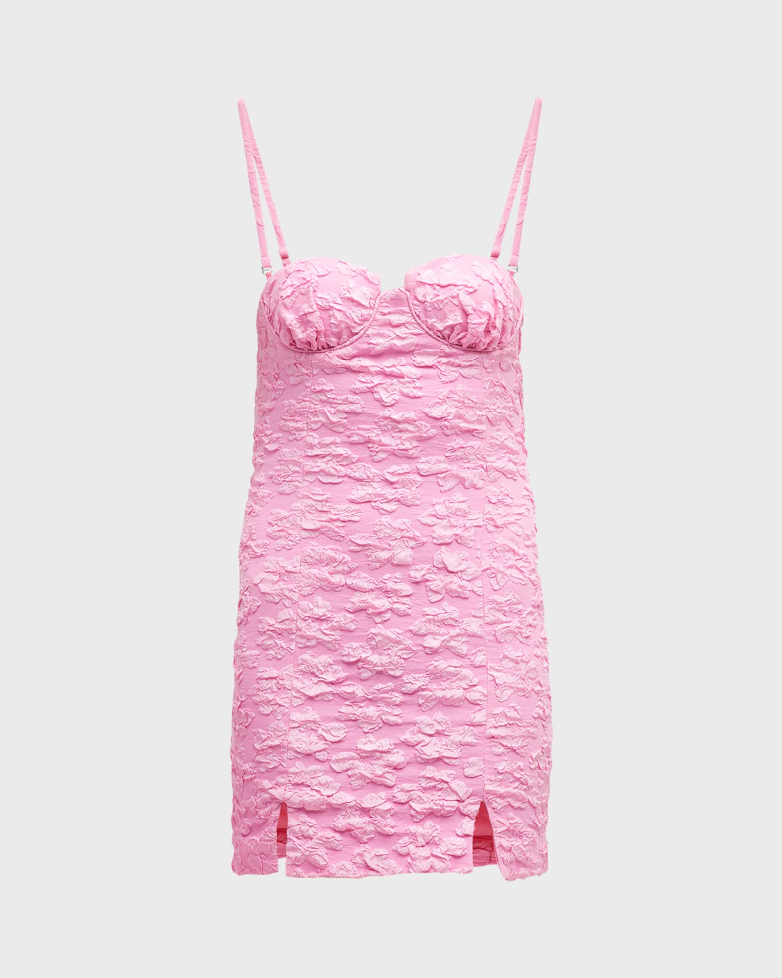 Rotate Birger Christensen Floral Jacquard Mini Dress | Neiman Marcus