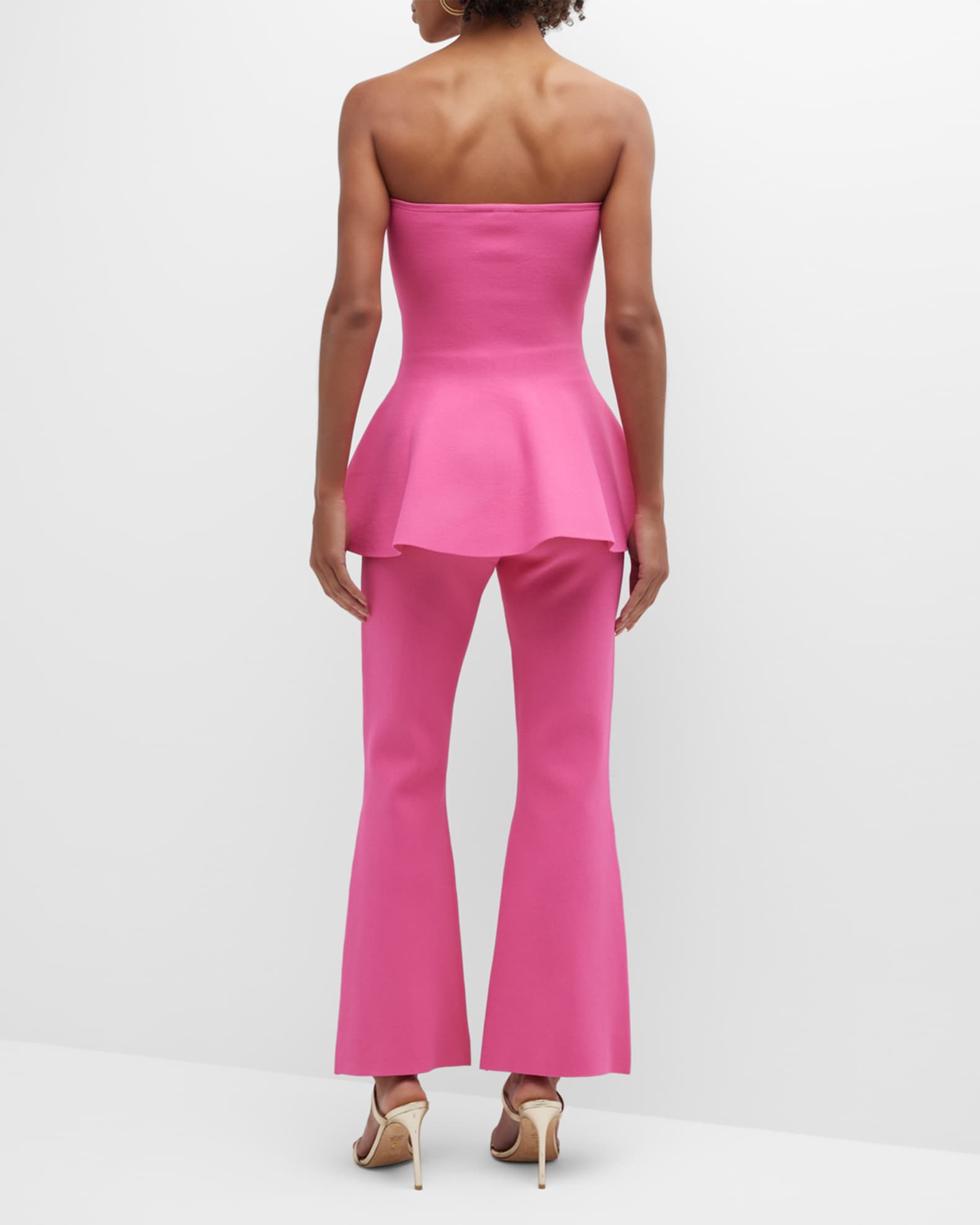 Adam Lippes Strapless Peplum Bustier Top | Neiman Marcus