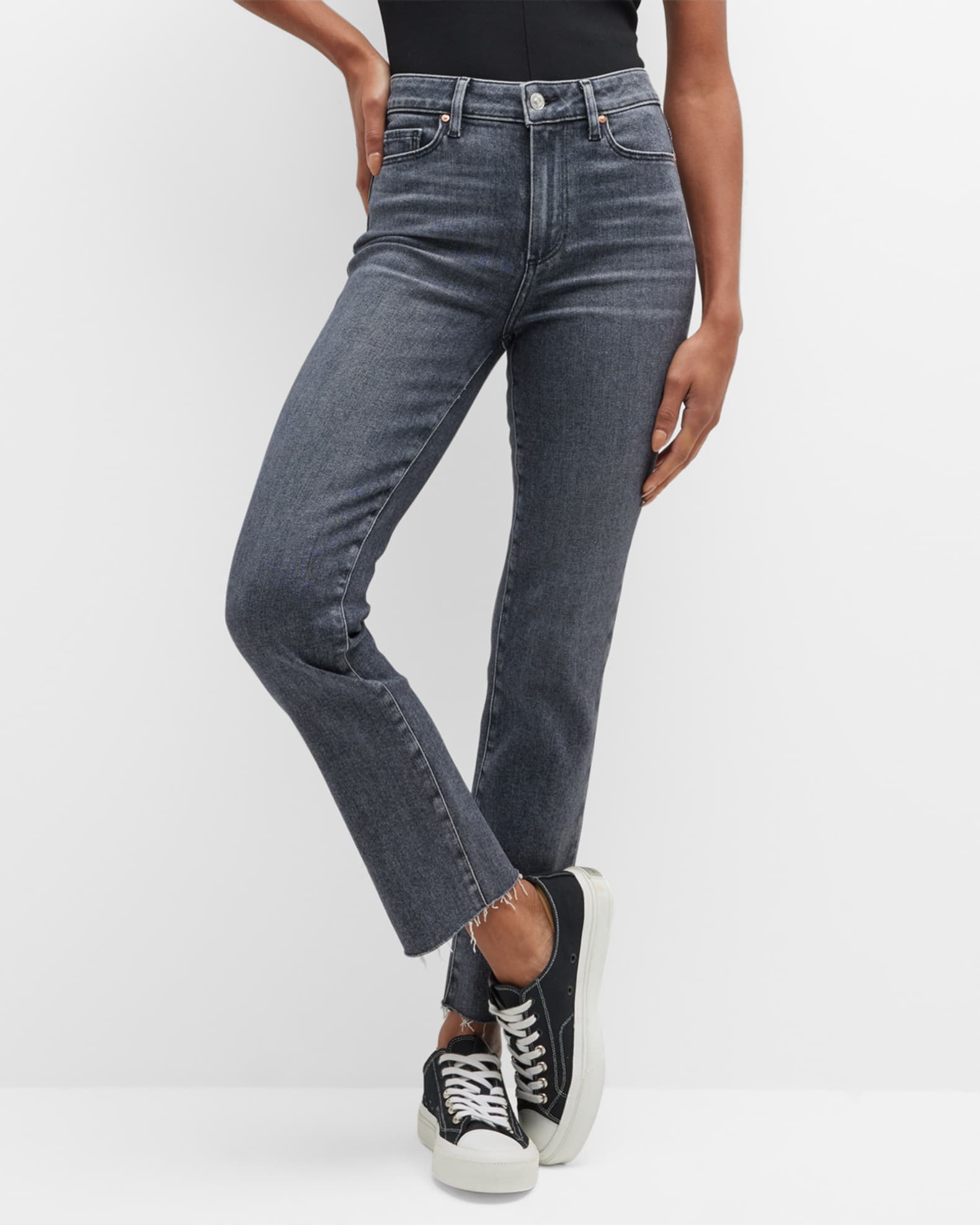 PAIGE Cindy Slim Straight Ankle Jeans | Neiman Marcus