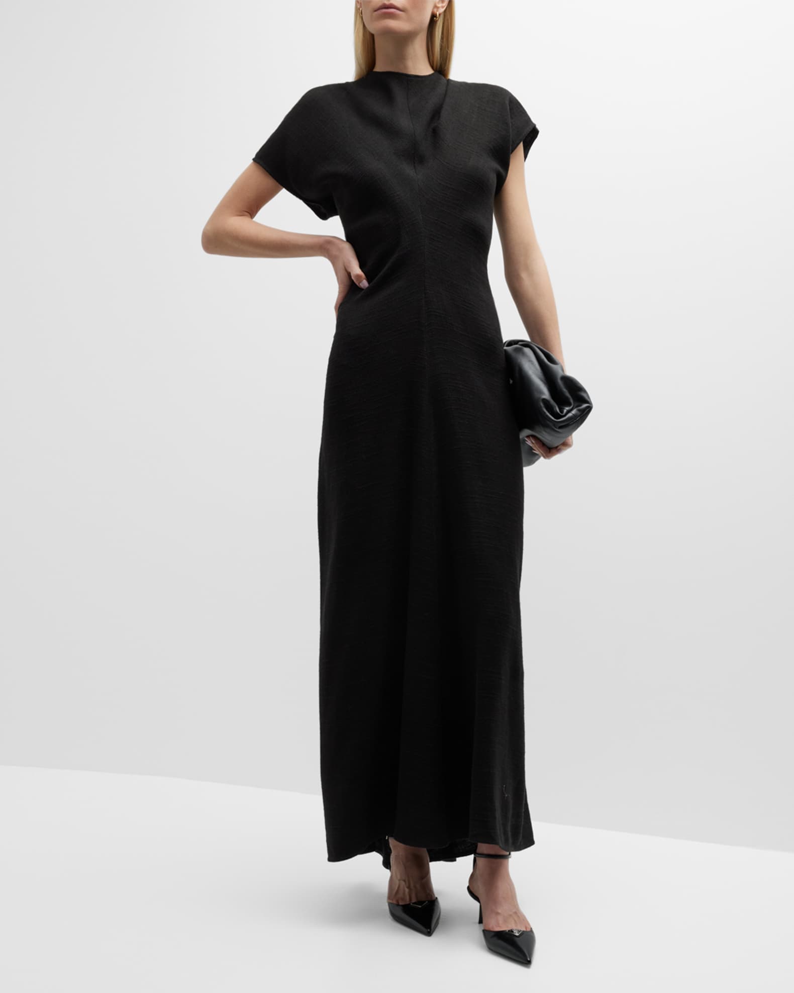 Toteme Slouch-Waist Maxi Dress | Neiman Marcus