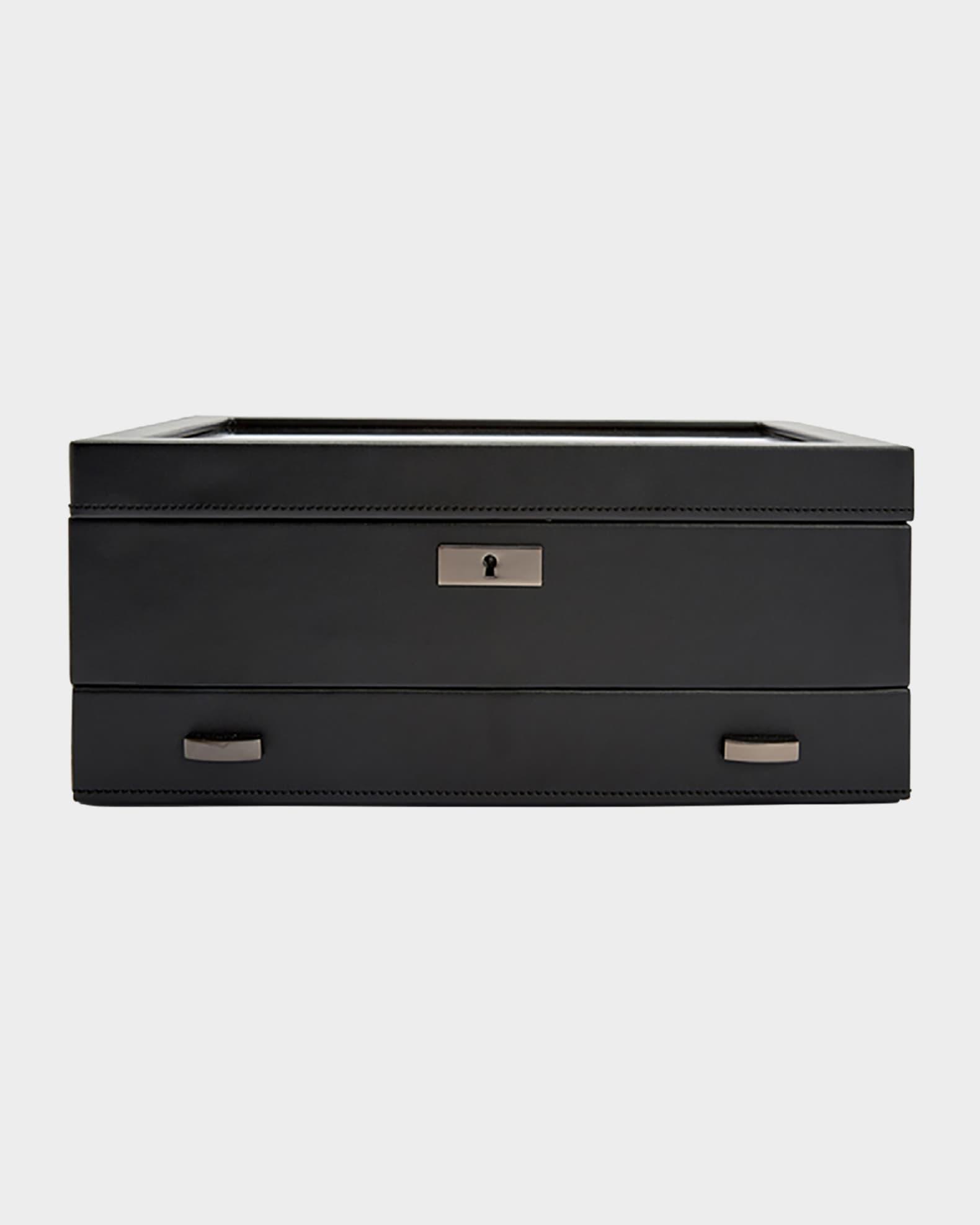 WOLF Axis 10-Piece Watch Box with Drawer | Neiman Marcus
