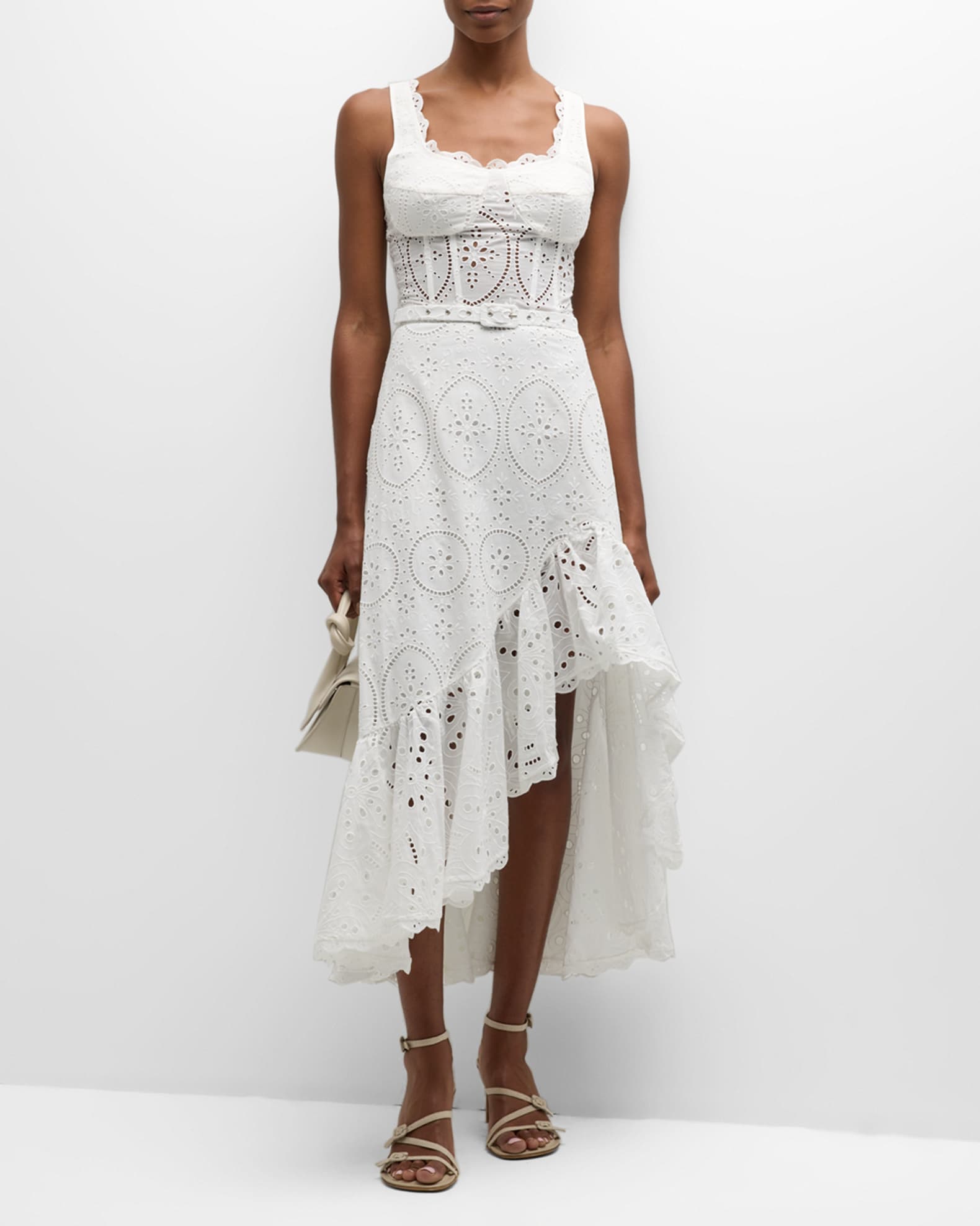 CHARO RUIZ IBIZA Tatyana Tiered-Ruffle Sleeveless Midi Dress | Neiman ...