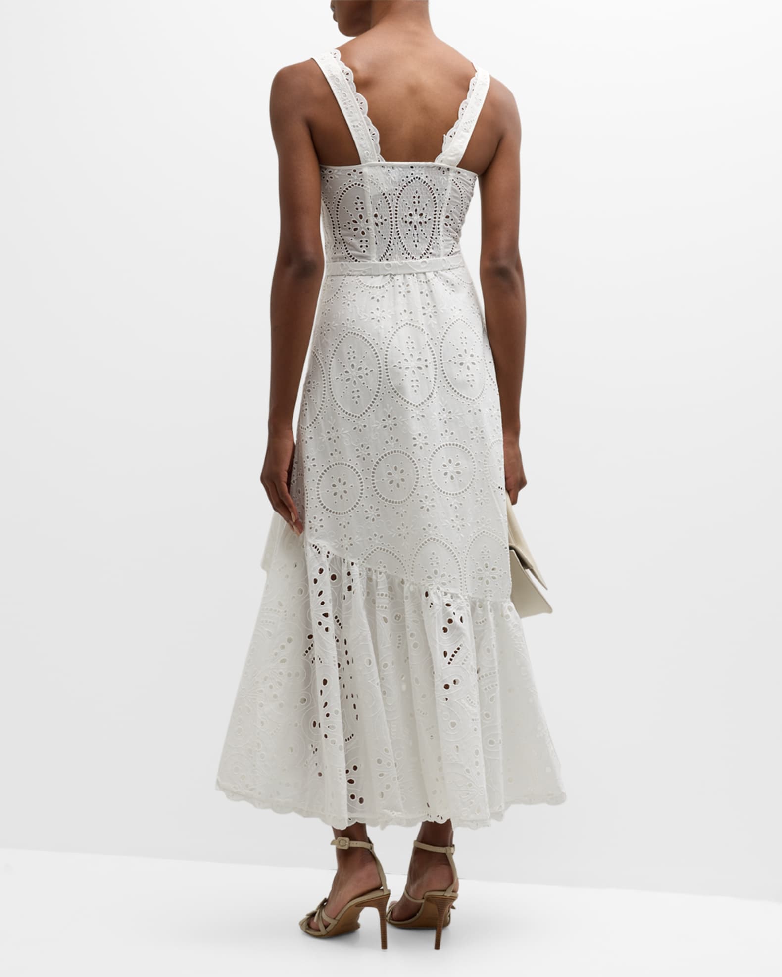CHARO RUIZ IBIZA Tatyana Tiered-Ruffle Sleeveless Midi Dress | Neiman ...