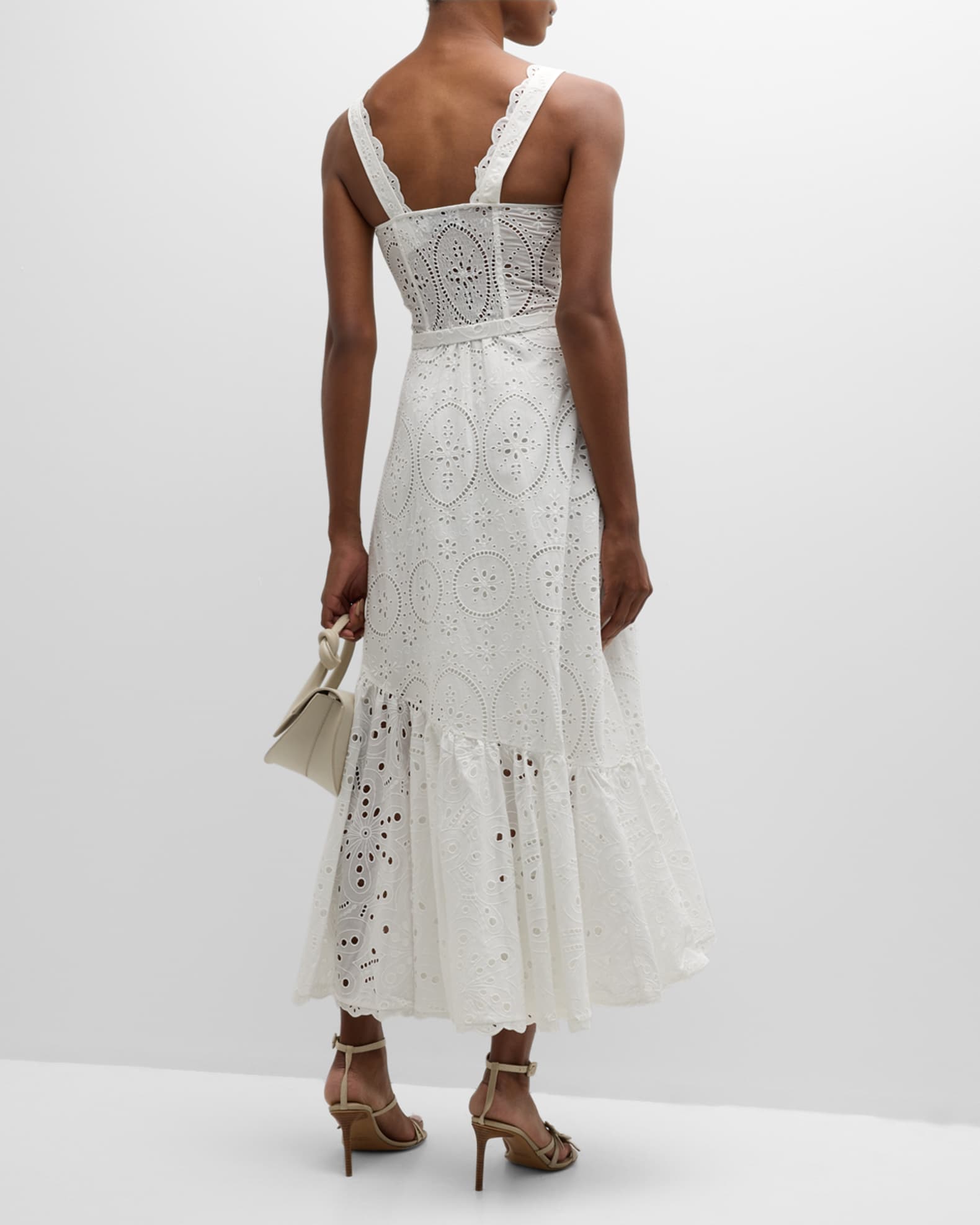 CHARO RUIZ IBIZA Tatyana Tiered-Ruffle Sleeveless Midi Dress | Neiman ...