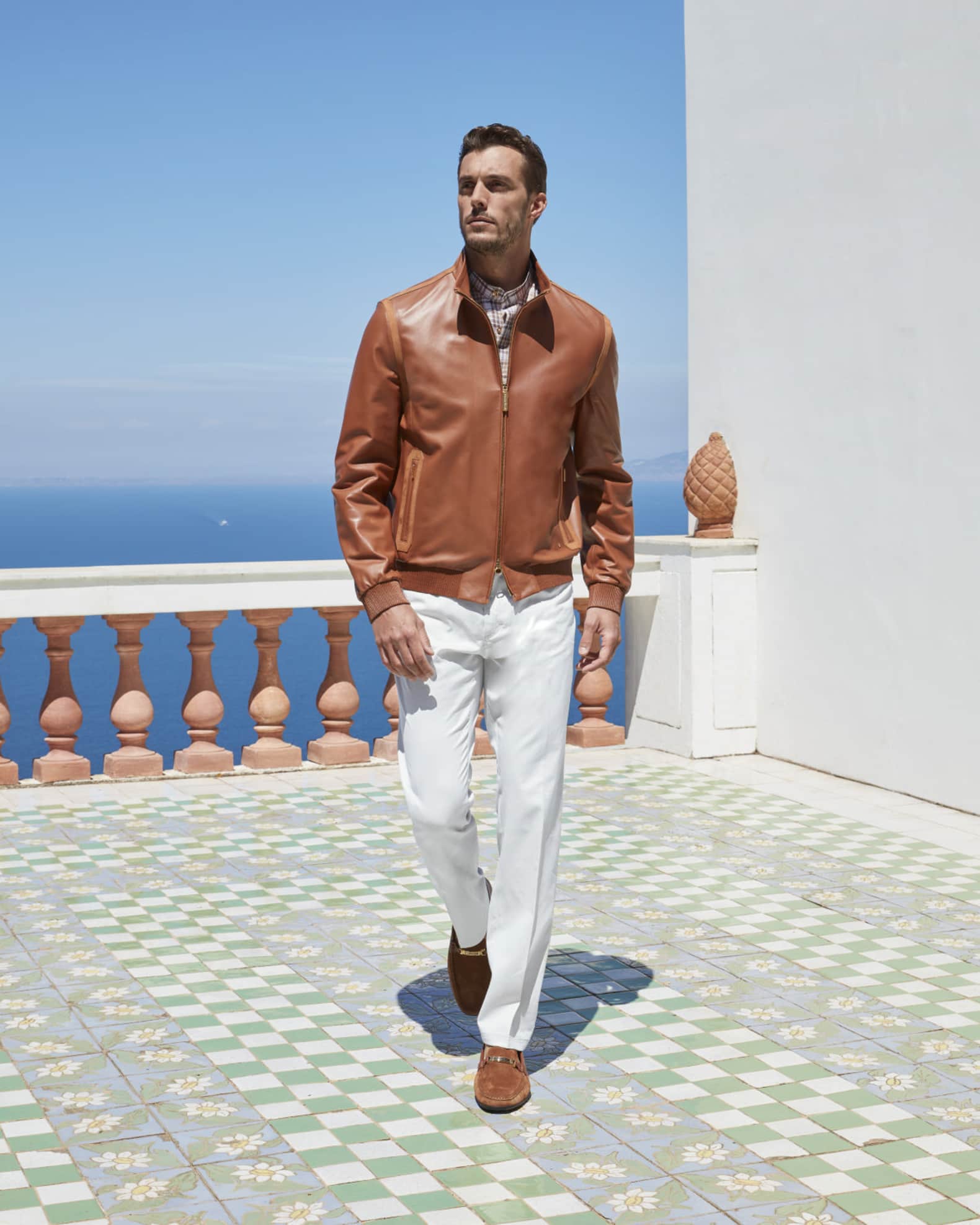 Stefano Ricci Men's Leather Bomber Jacket | Neiman Marcus