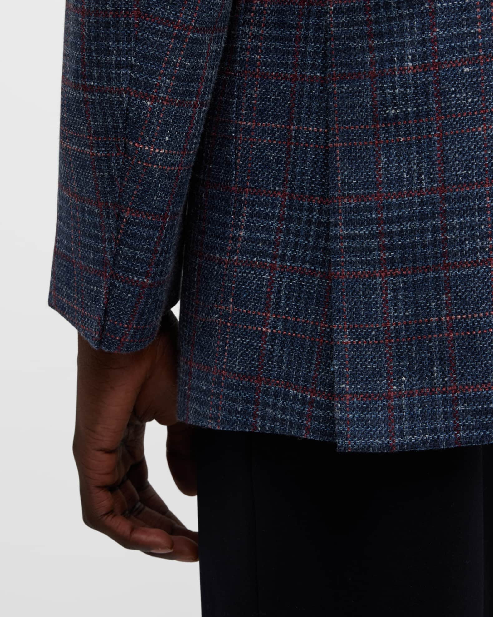 Stefano Ricci Men's Plaid Wool-Blend Sport Coat | Neiman Marcus