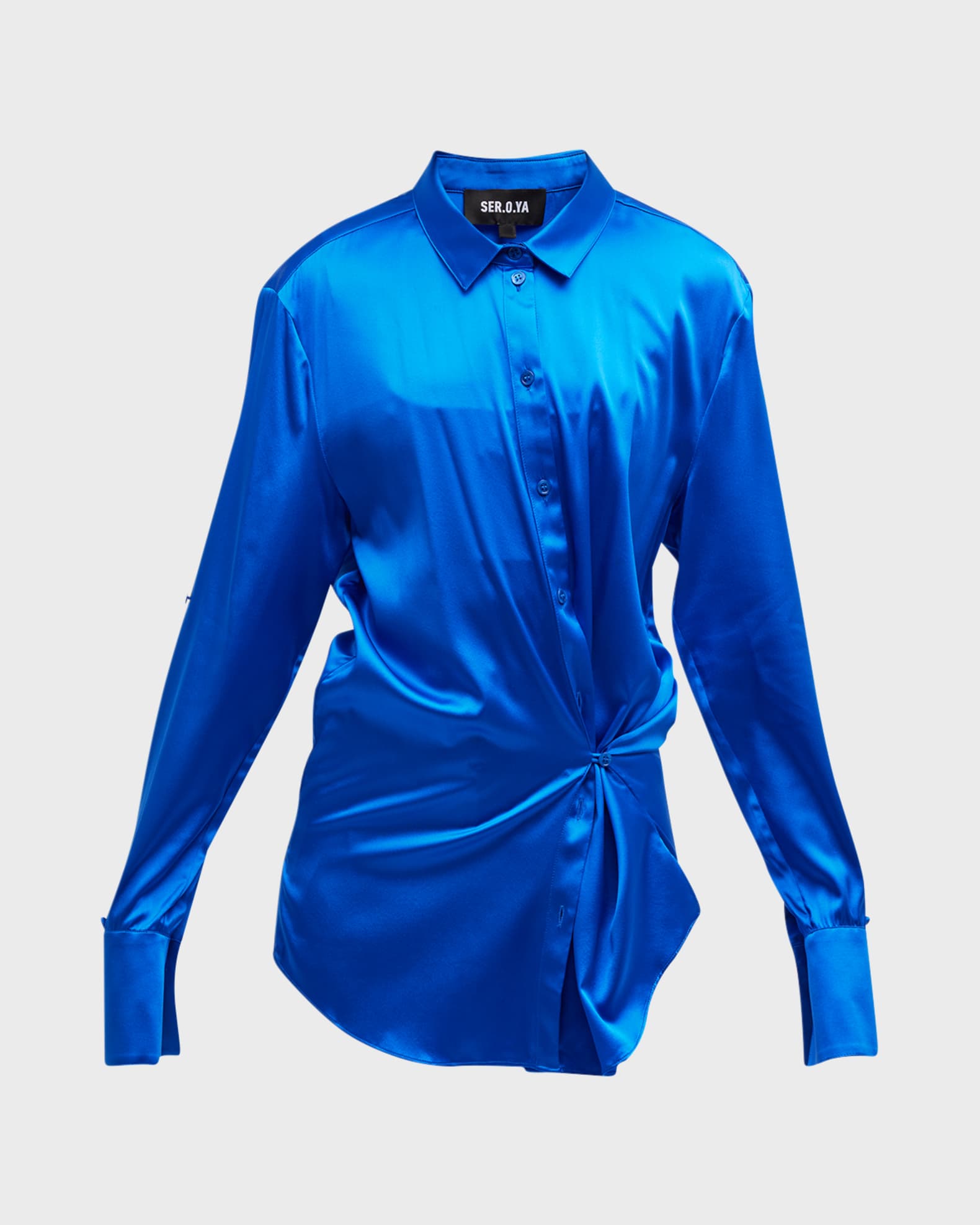 SER.O.YA Karry Silk Wrap Shirt | Neiman Marcus