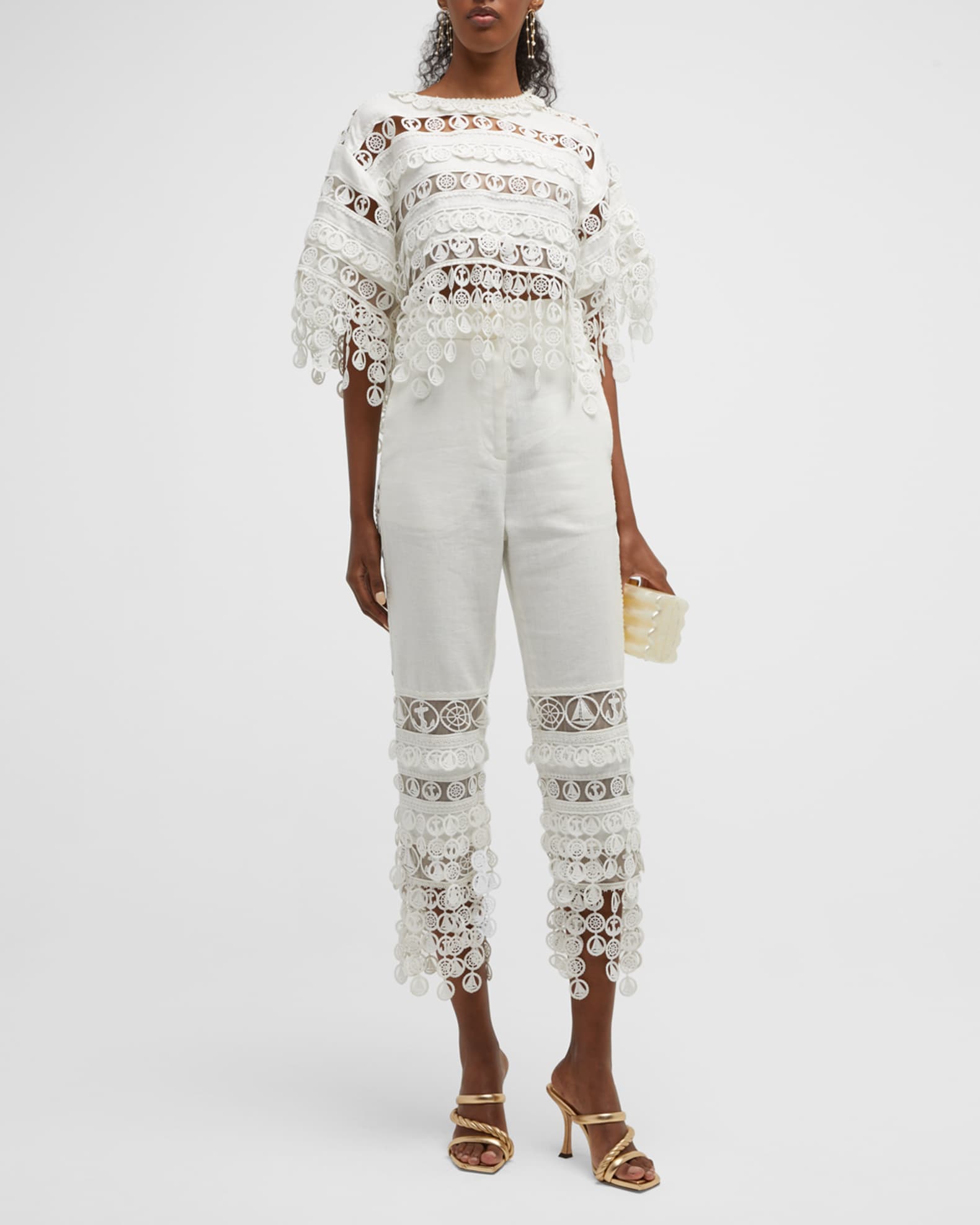 Zimmermann High Tide Nautical Crop Top | Neiman Marcus