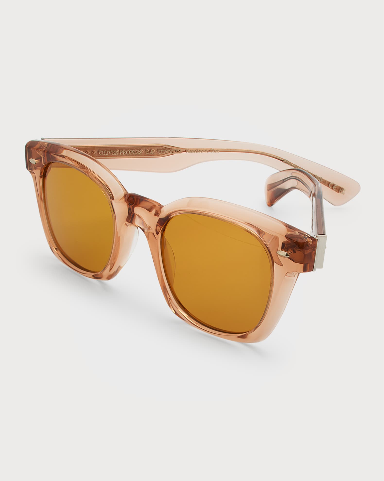 Oliver Peoples Merceaux Round Keyhole Sunglasses | Neiman Marcus