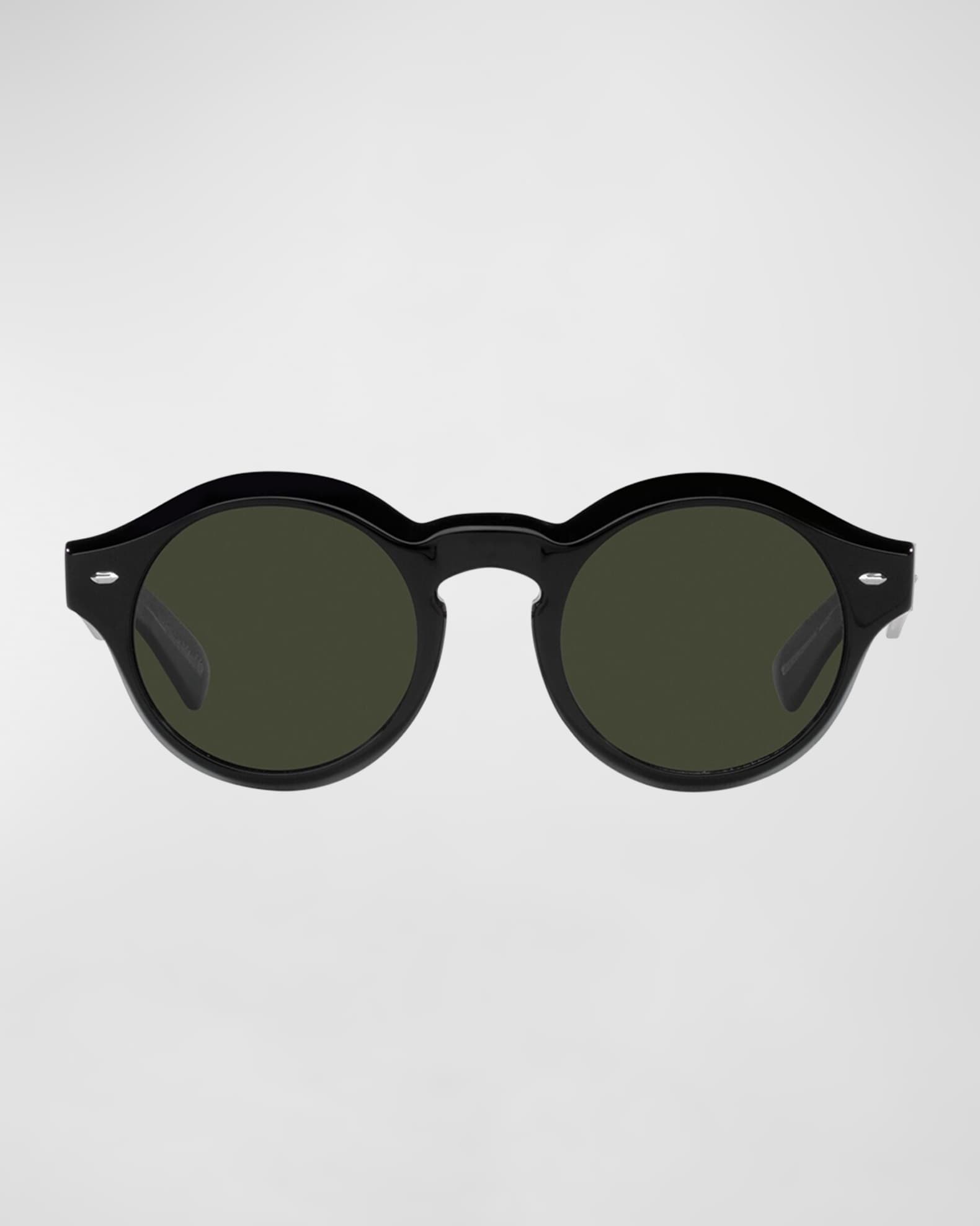 Oliver Peoples The Cassavet Polarized Round Keyhole Sunglasses | Neiman ...