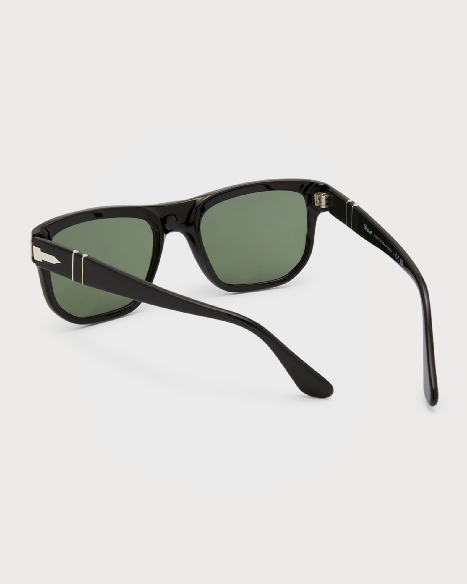 Persol Men's Temple Plaqué Rectangle Sunglasses | Neiman Marcus
