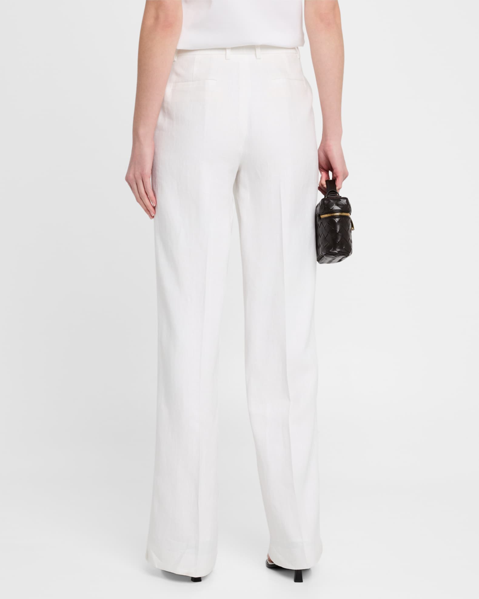 Lafayette 148 New York Sullivan High-Rise Wide-Leg Pants | Neiman Marcus