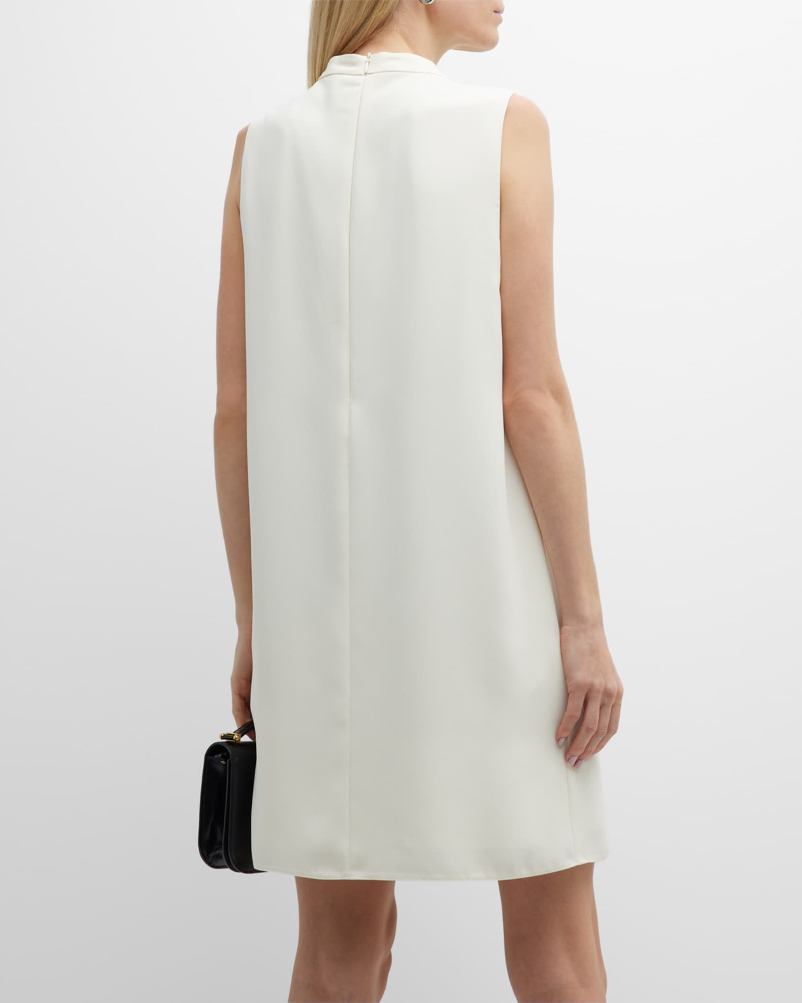 Marella Mariacarla Sleeveless Satin Crepe Shift Dress | Neiman Marcus