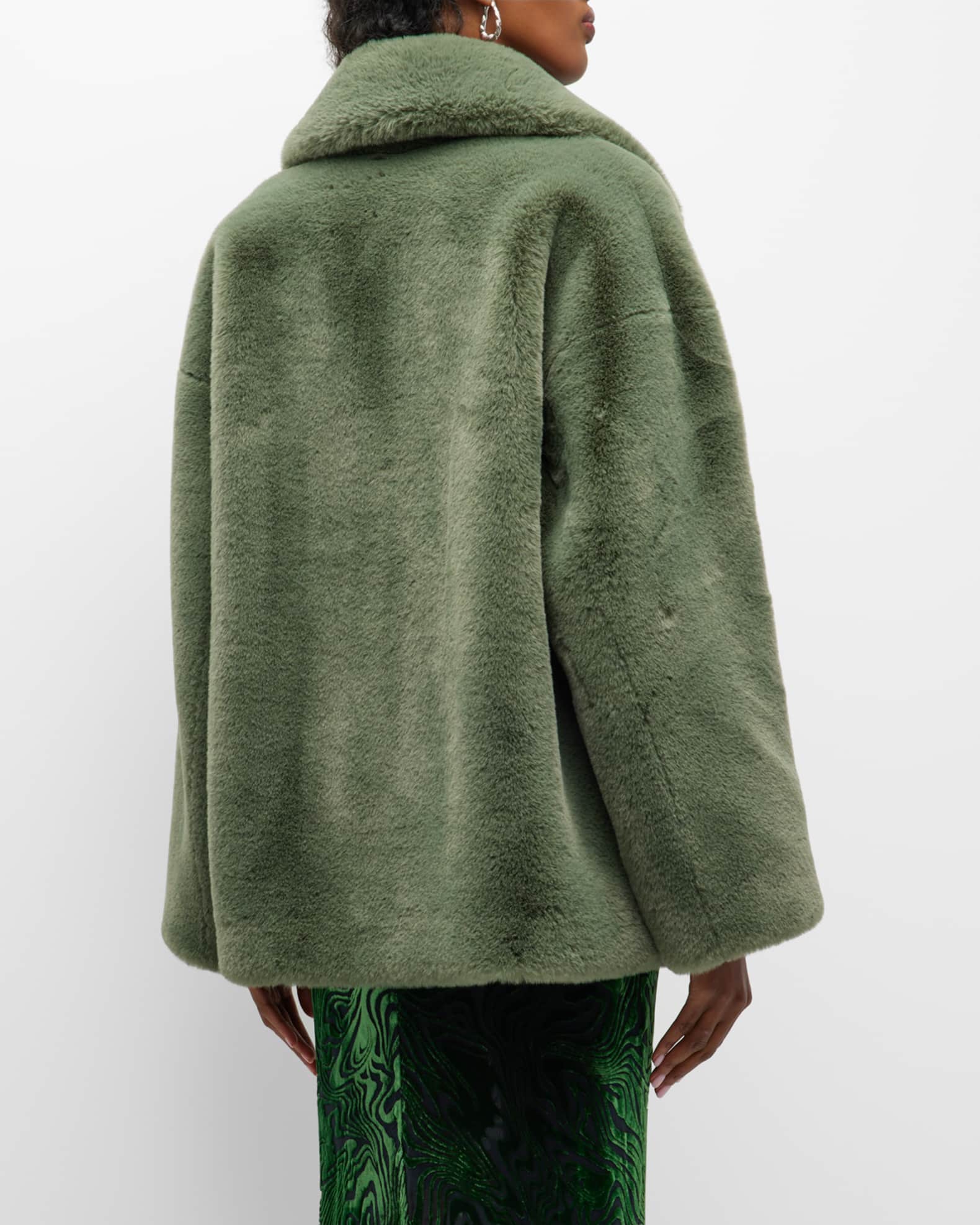 STAND Savannah Oversize Faux fur Coat | Neiman Marcus