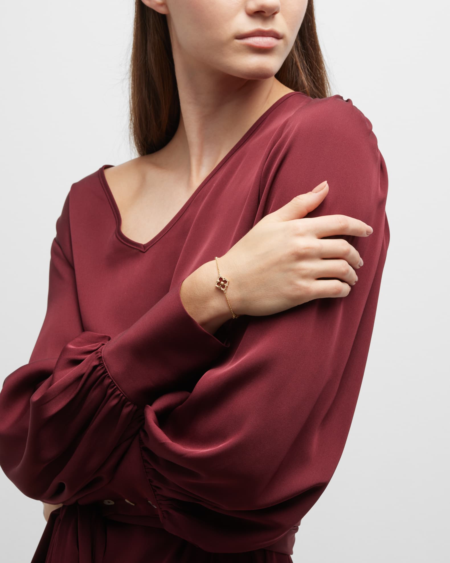 Buccellati Opera Tulle Flexible Bracelet in Red and 18K Yellow Gold ...