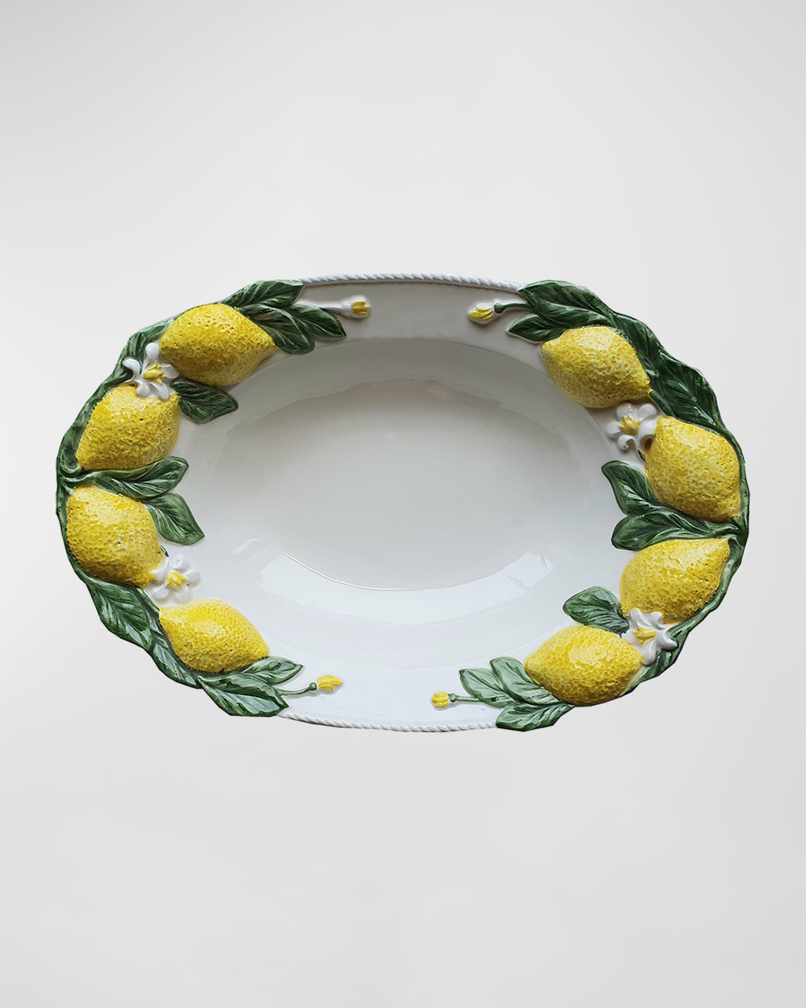 Les Ottomans Lemon Handpainted Platter | Neiman Marcus