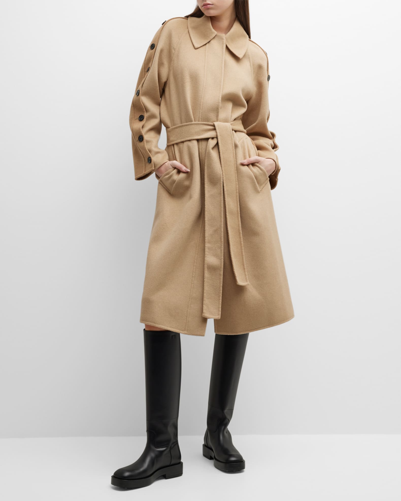 Proenza Schouler Wool Double-Face Colorblock Coat | Neiman Marcus
