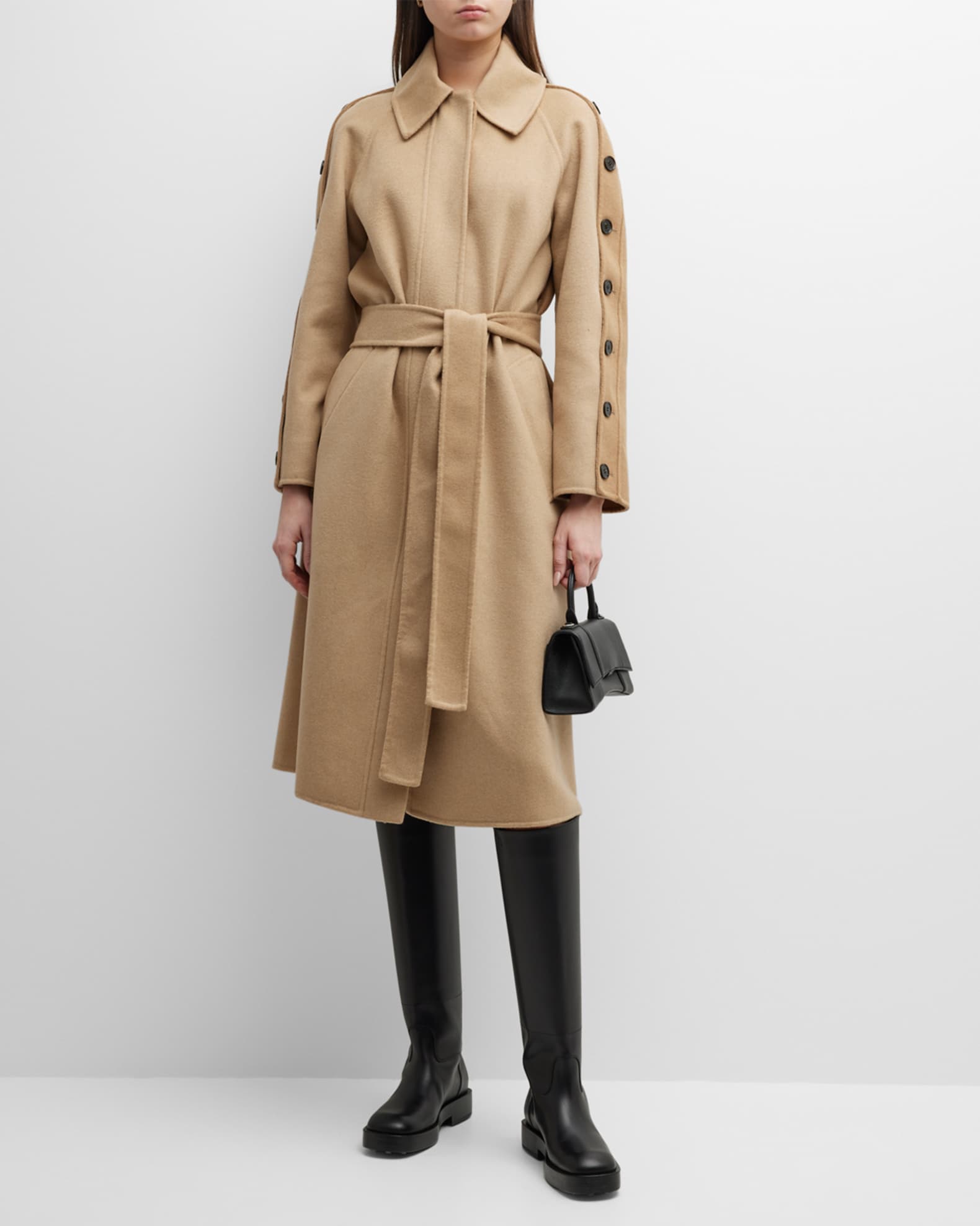 Proenza Schouler Wool Double-Face Colorblock Coat | Neiman Marcus