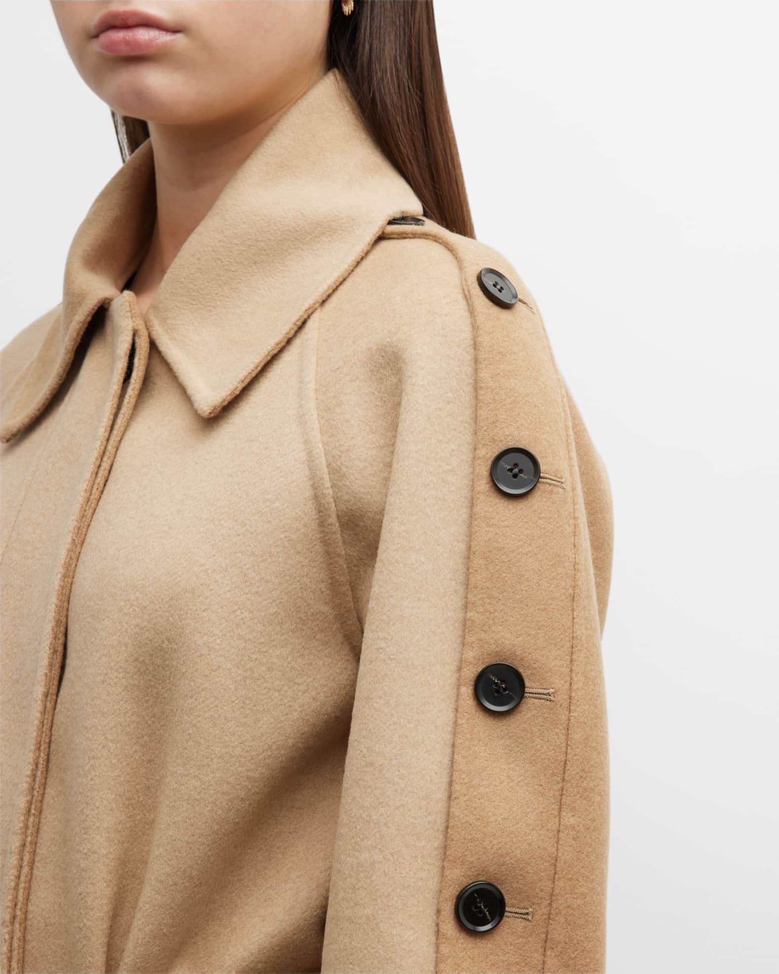 Proenza Schouler Wool Double-Face Colorblock Coat | Neiman Marcus