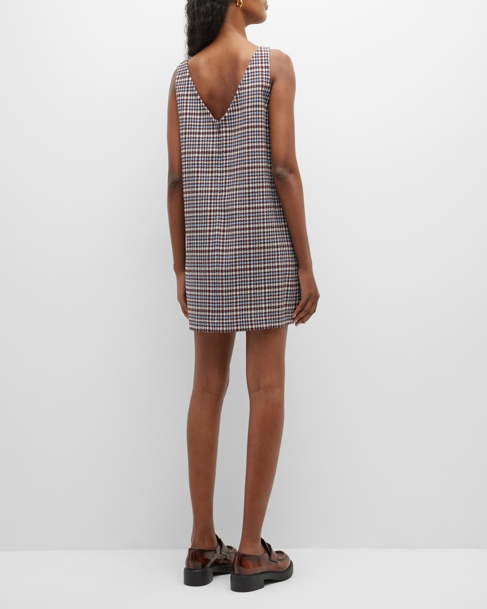 Rebecca Taylor Techy Houndstooth Shift Dress | Neiman Marcus