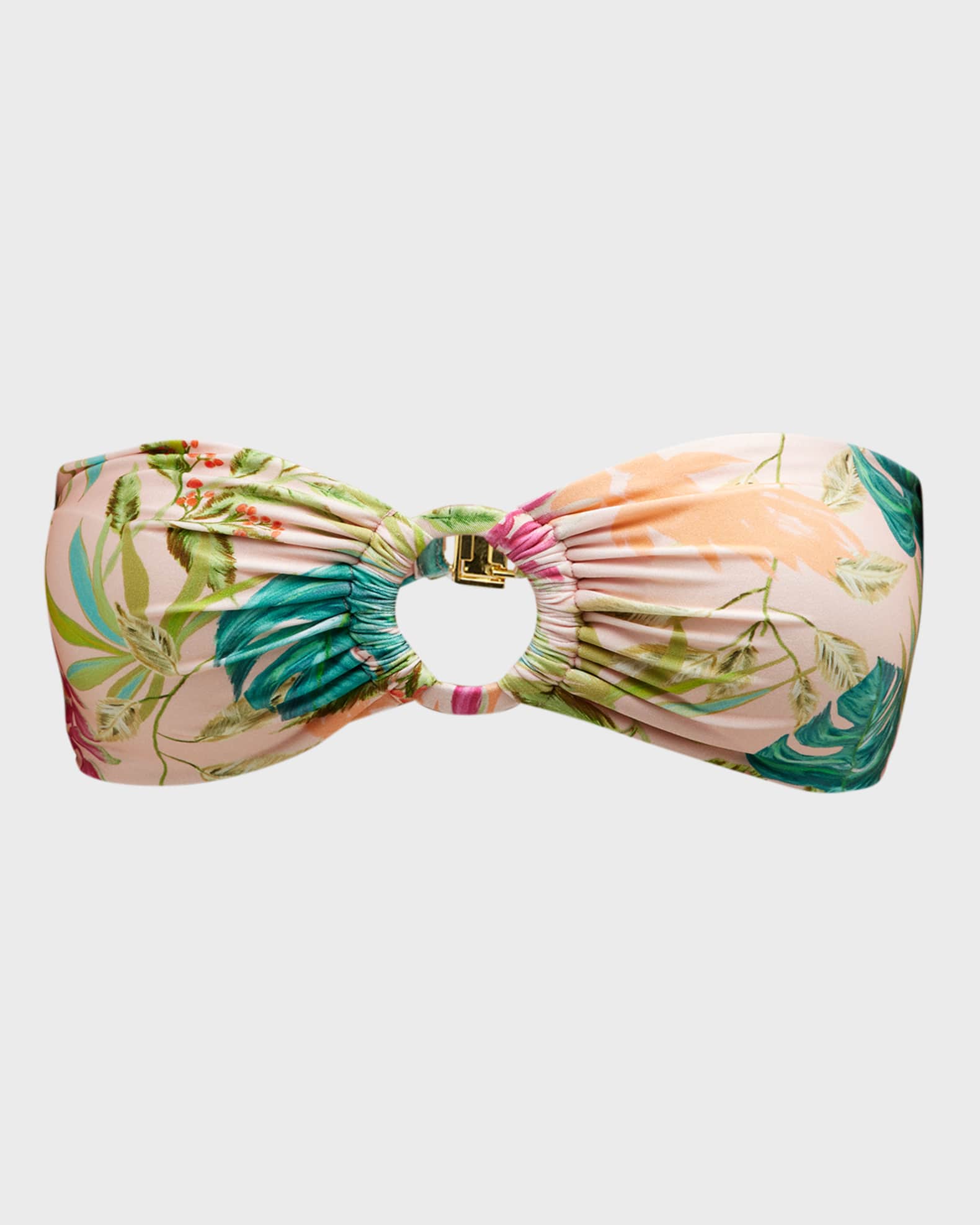 PatBO Tropicalia Bandeau Bikini Top | Neiman Marcus