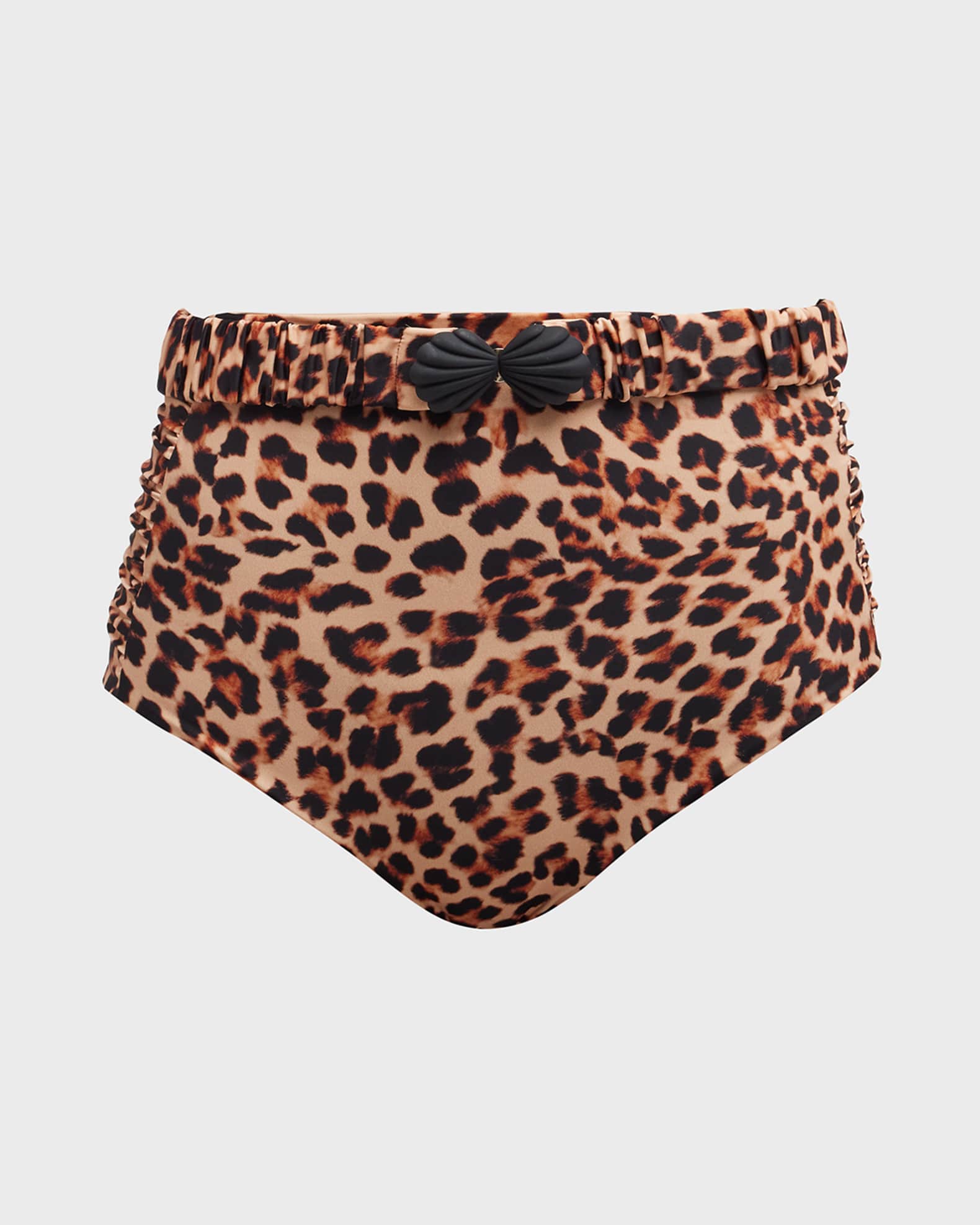 Johanna Ortiz Leopard Uganda High-Waisted Bikini Bottoms | Neiman Marcus