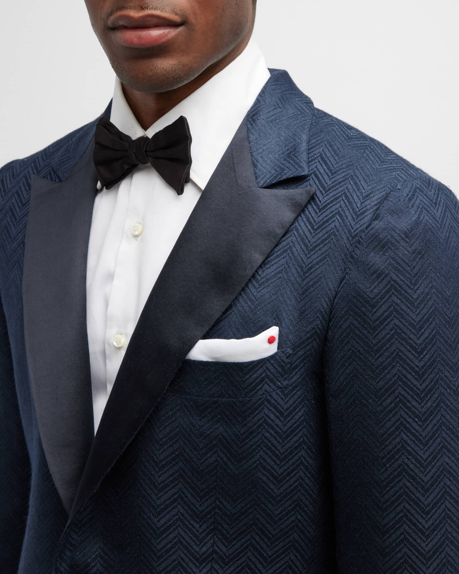 Kiton Men's Chevron Dinner Jacket | Neiman Marcus