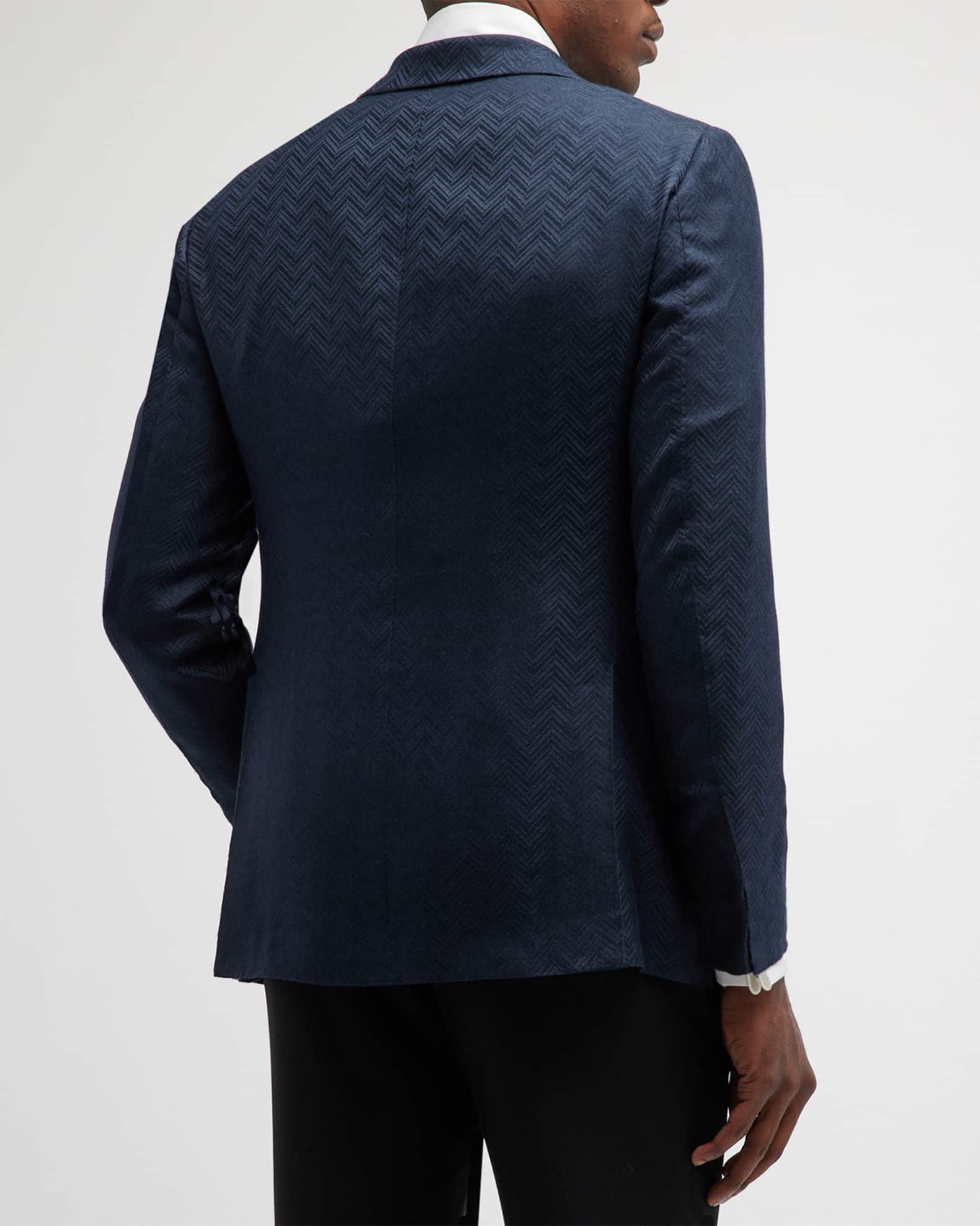 Kiton Men's Chevron Dinner Jacket | Neiman Marcus