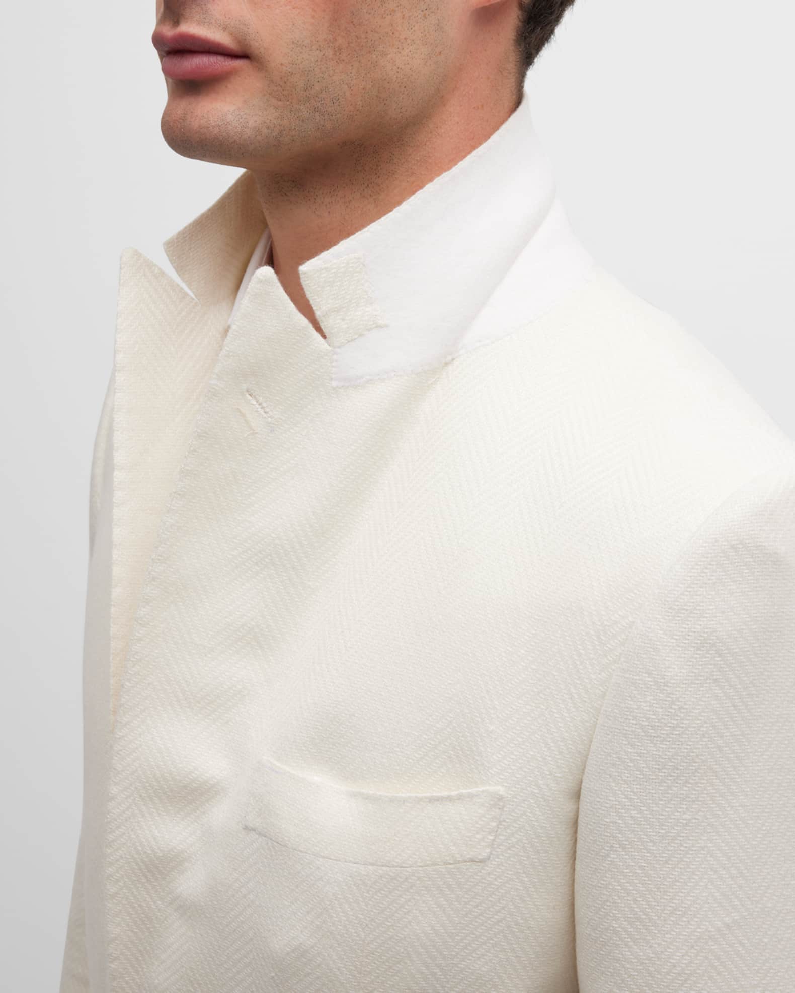 Kiton Men's Chevron Sport Coat | Neiman Marcus