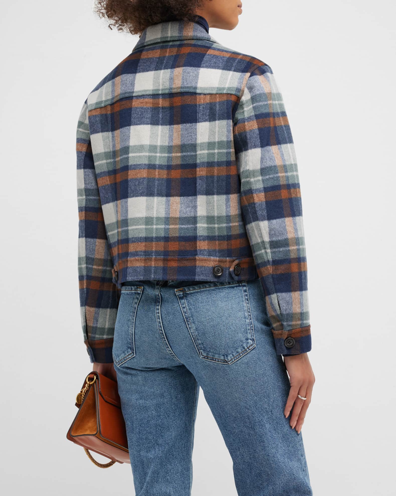 Rails Steffi Plaid Cropped Jacket | Neiman Marcus