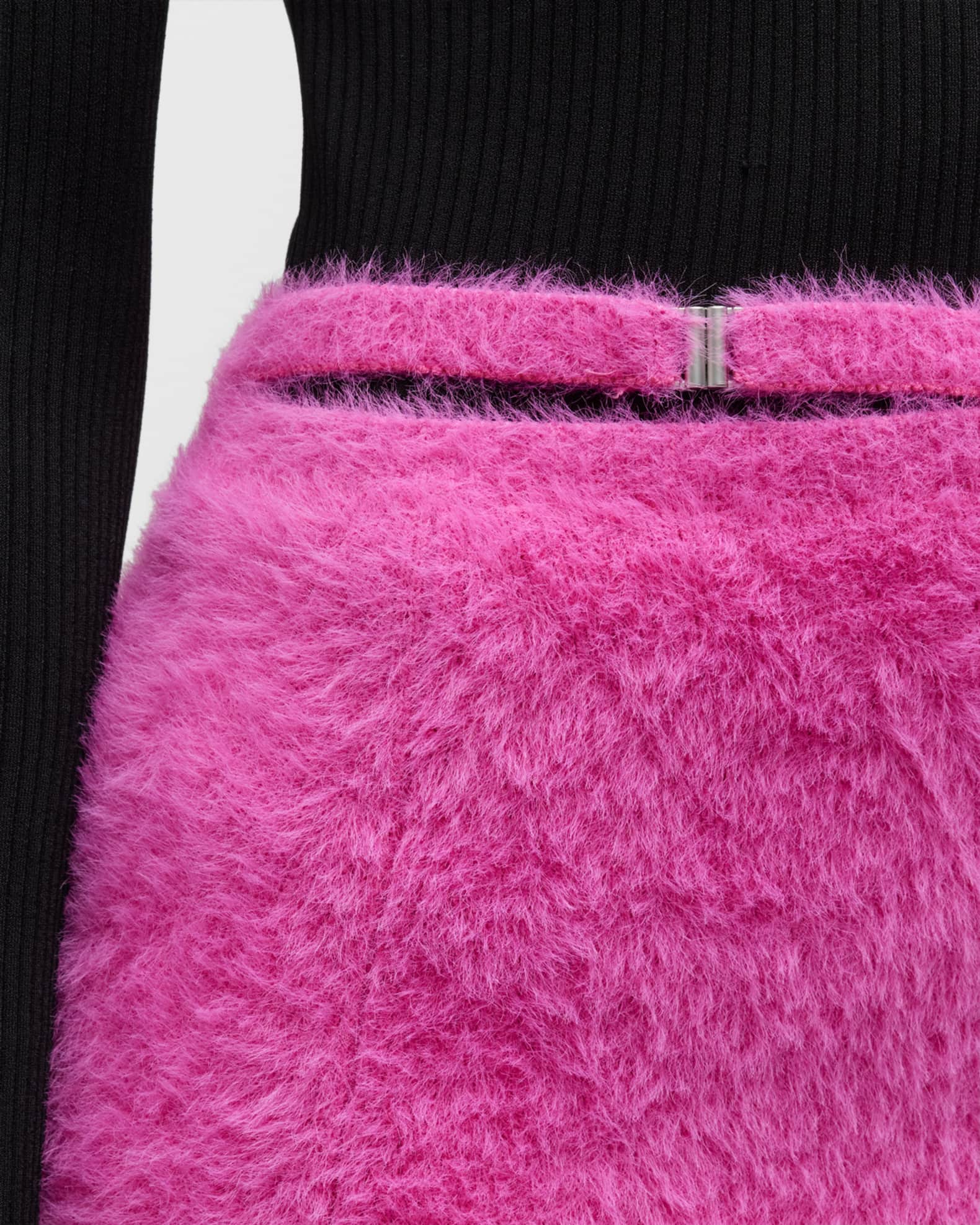 SIMKHAI Paytra Fuzzy Mini Skirt | Neiman Marcus