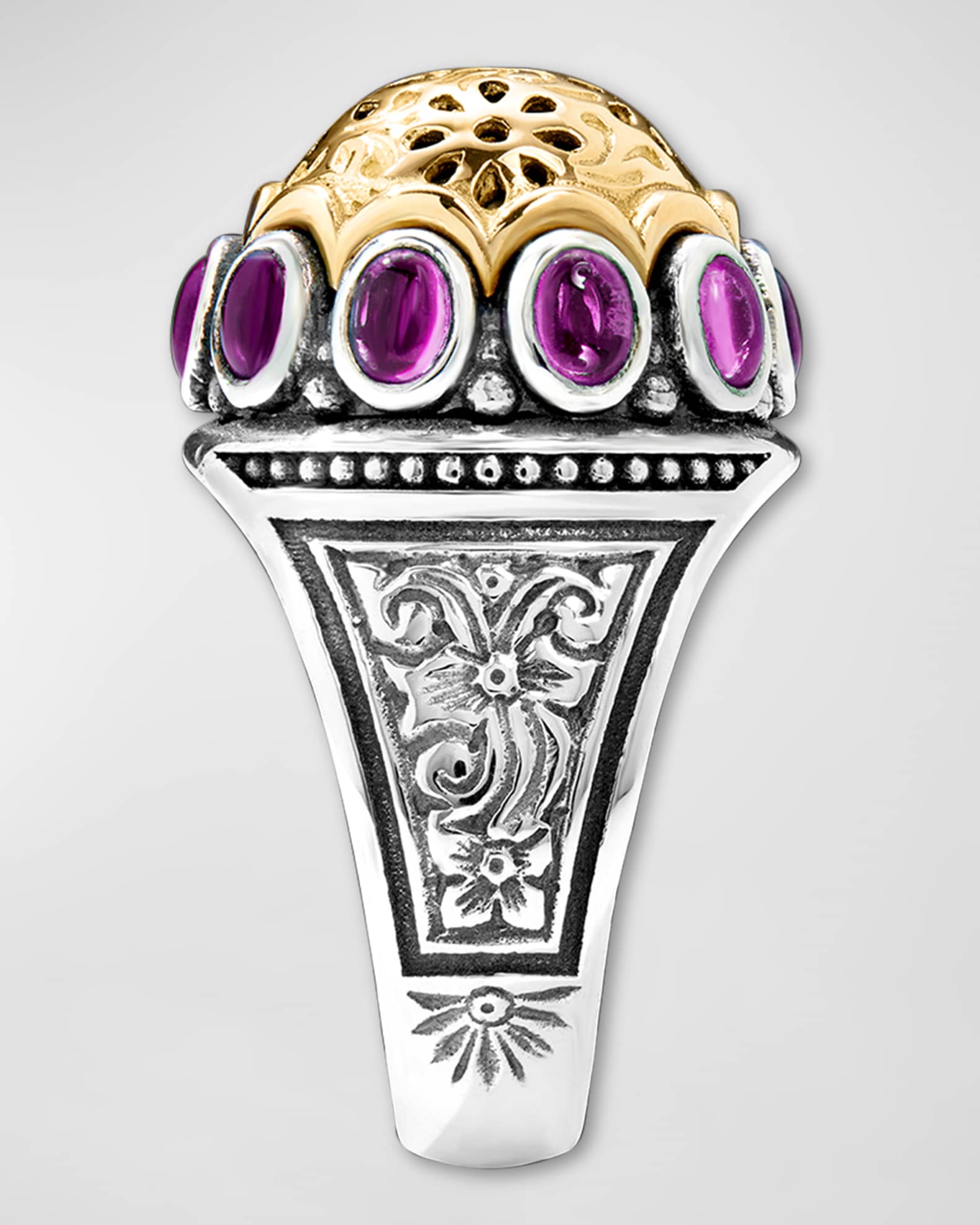 Konstantino Dome Corundum Halo Ring | Neiman Marcus